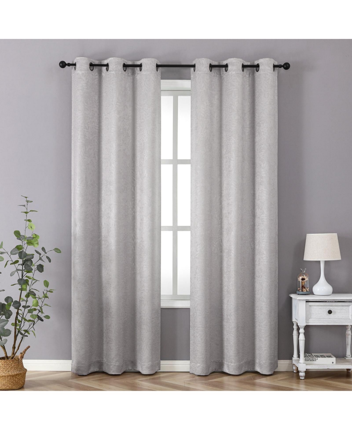 Click here for Kate Aurora Set of 2 Leeds Floral Leaves Embossed... prices