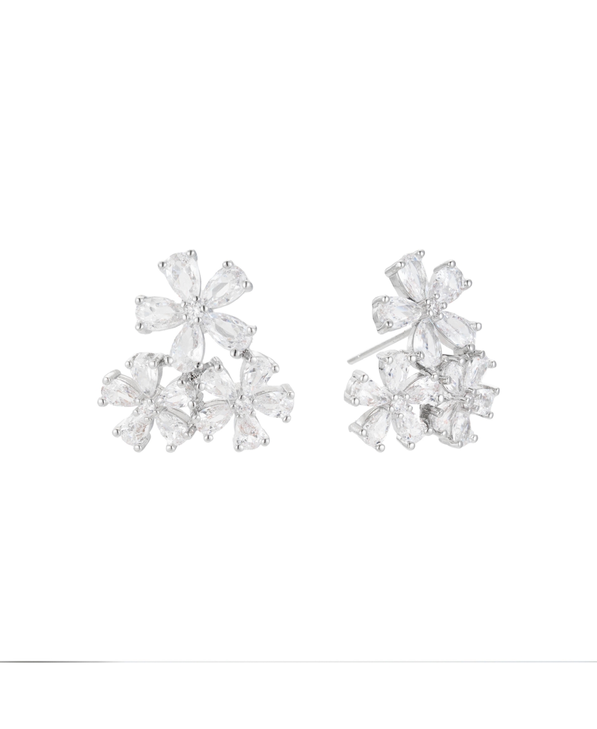 Click here for Untamed Petals Daisy Crystal Studs - Silver prices