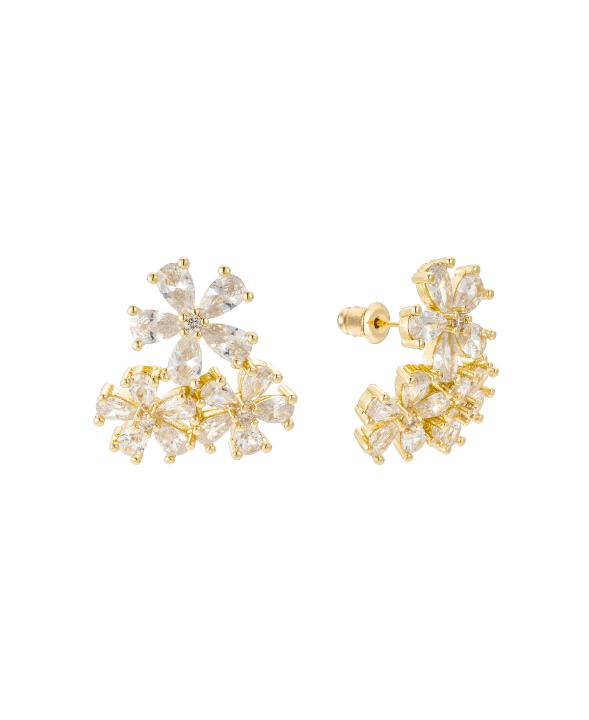 Click here for Untamed Petals Daisy Crystal Studs - Gold prices