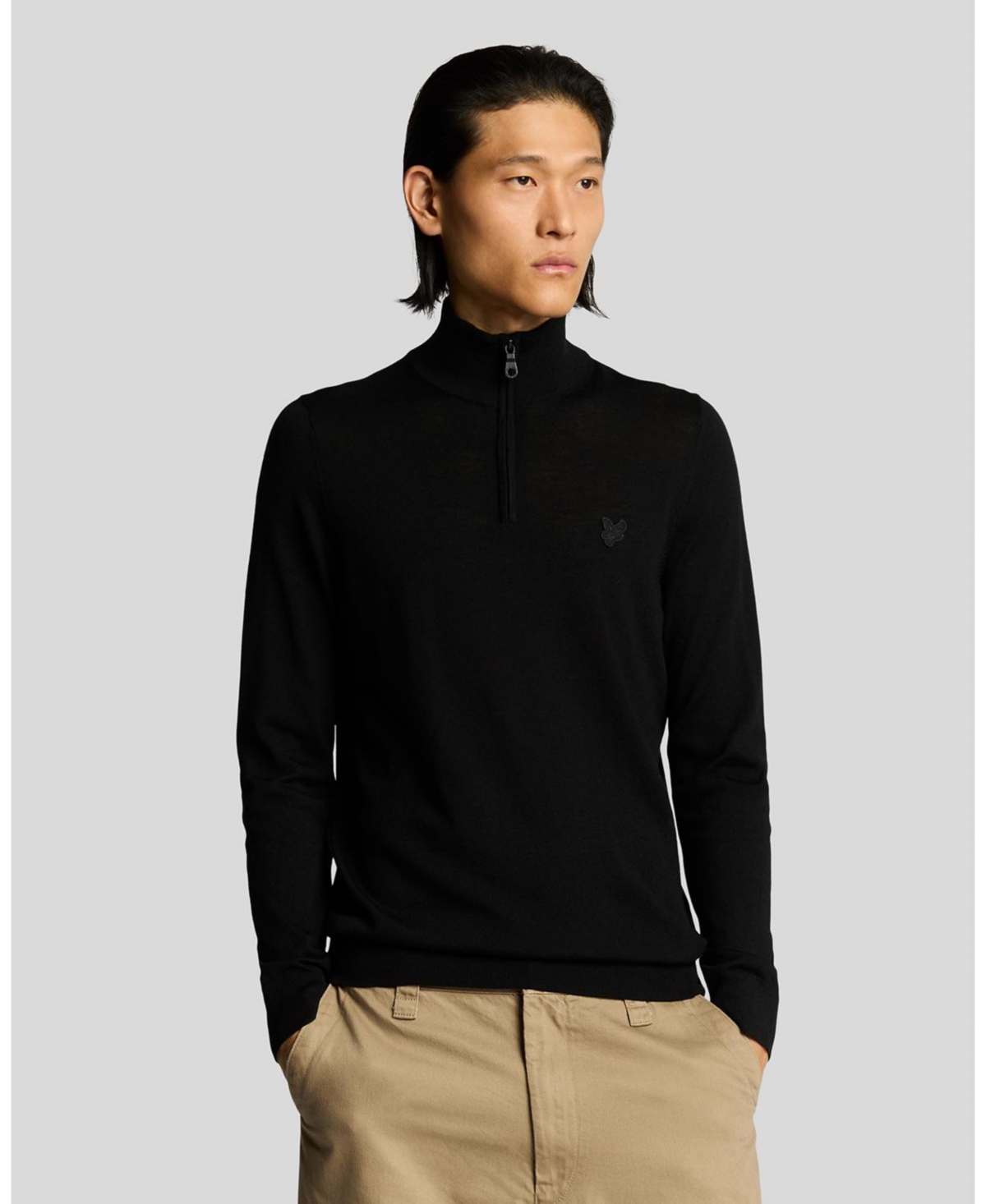 Click here for Lyle & Scott Mens Eagle Merino Quarter Zip Sweater... prices