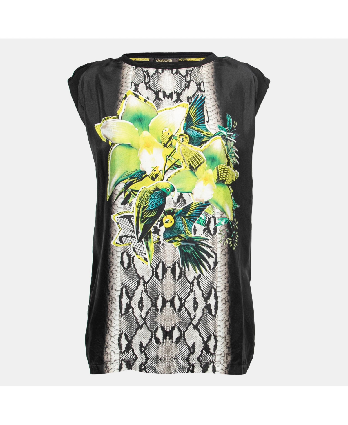 Click here for Pre-Owned Roberto Cavalli Womens Jersey Parrot Pri... prices