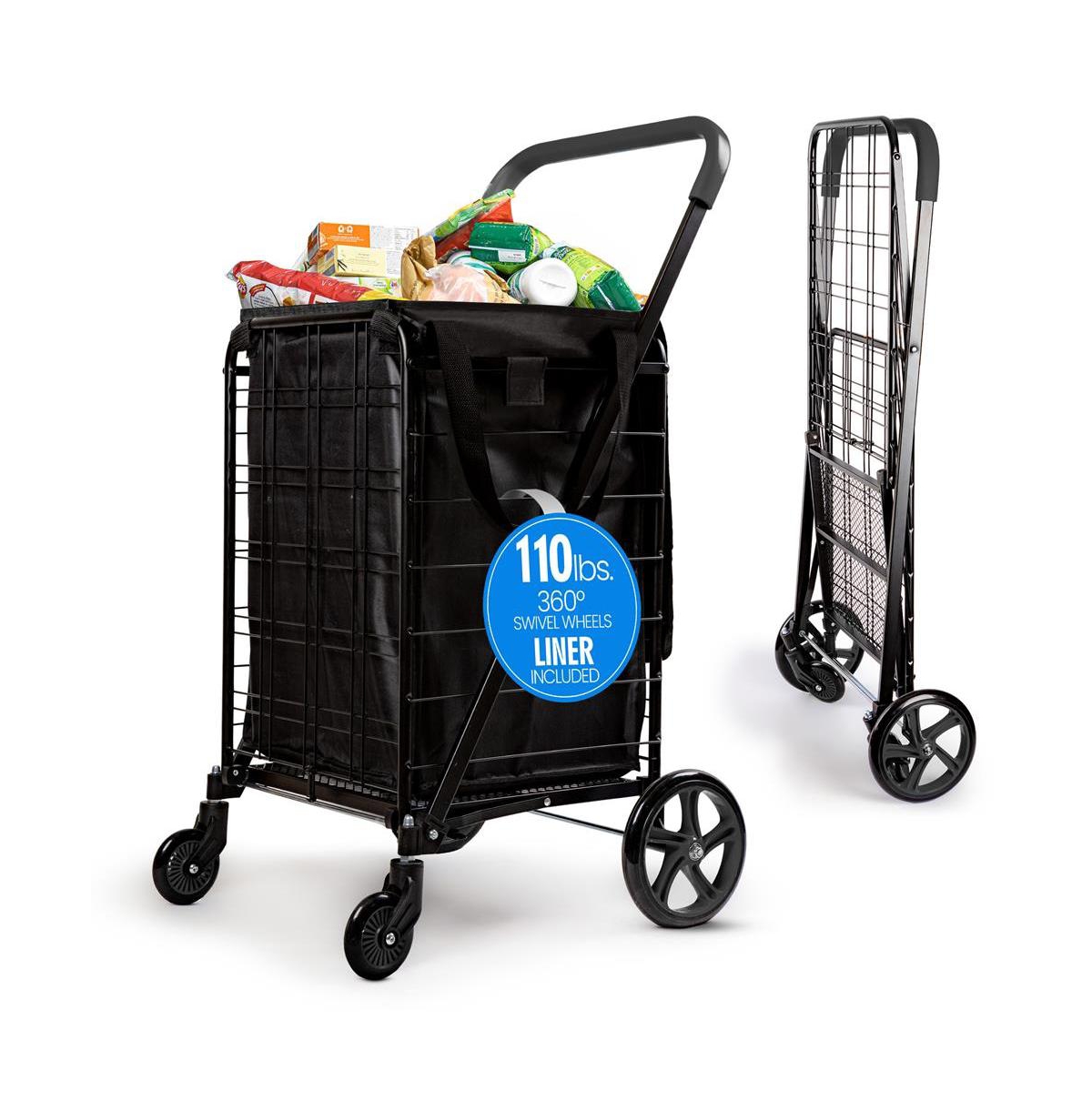Click here for SereneLife Folding Utility Cart with Liner  Heavy-... prices