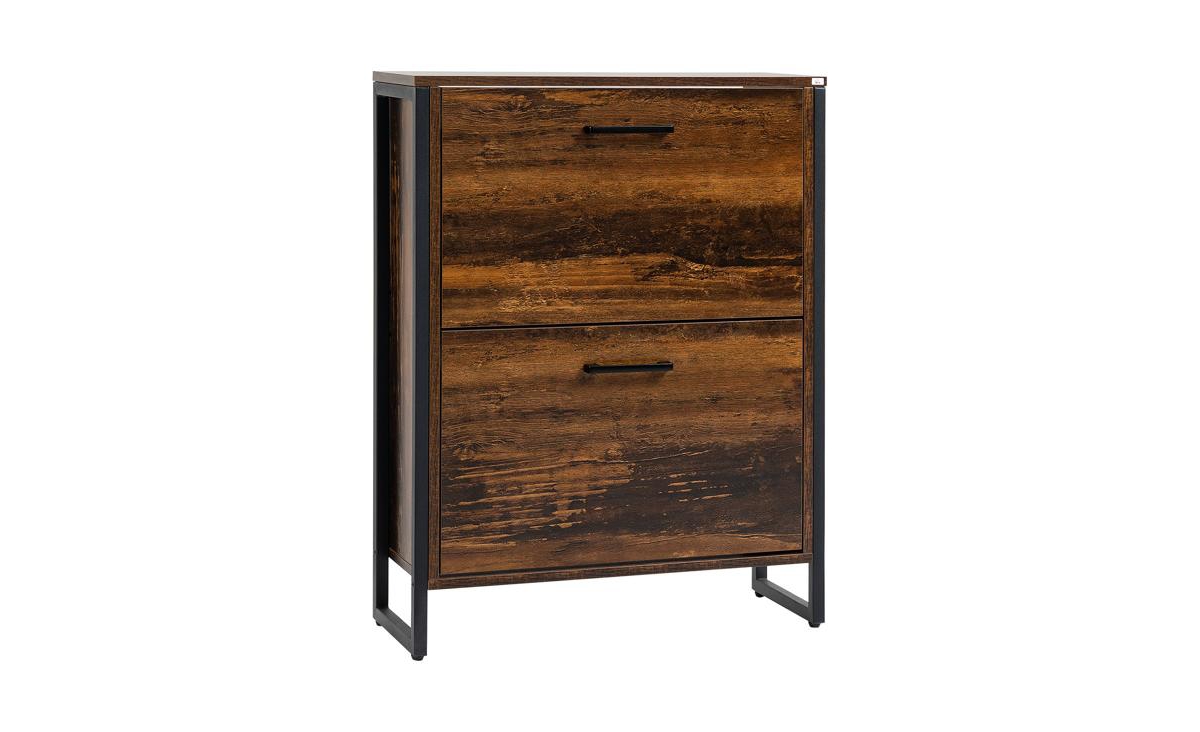 Click here for Slickblue Slim Shoe Storage Cabinet - Rustic Brown prices