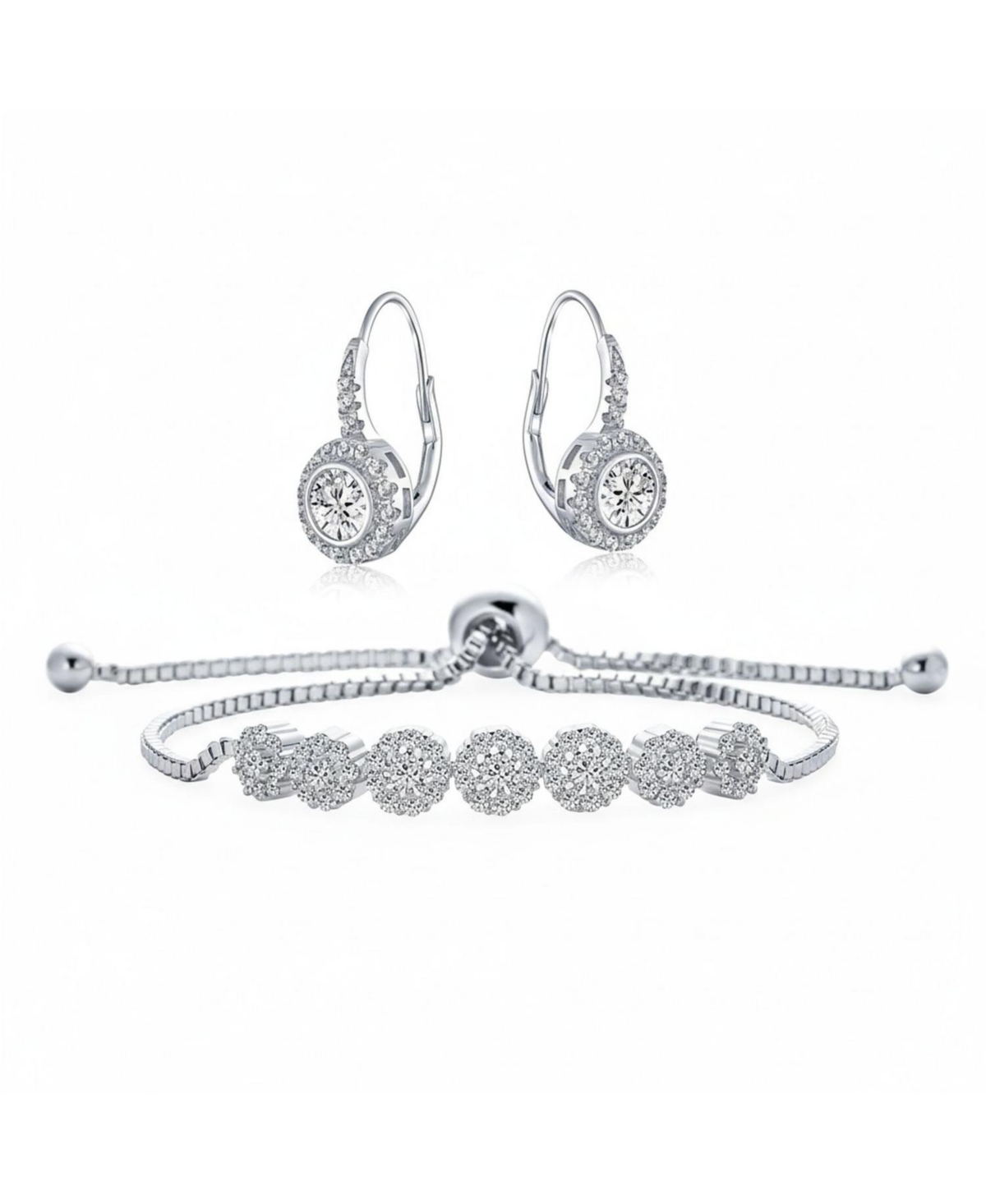 Click here for Bling Jewelry Rose Flower Cubic Zirconia Cz Adjust... prices