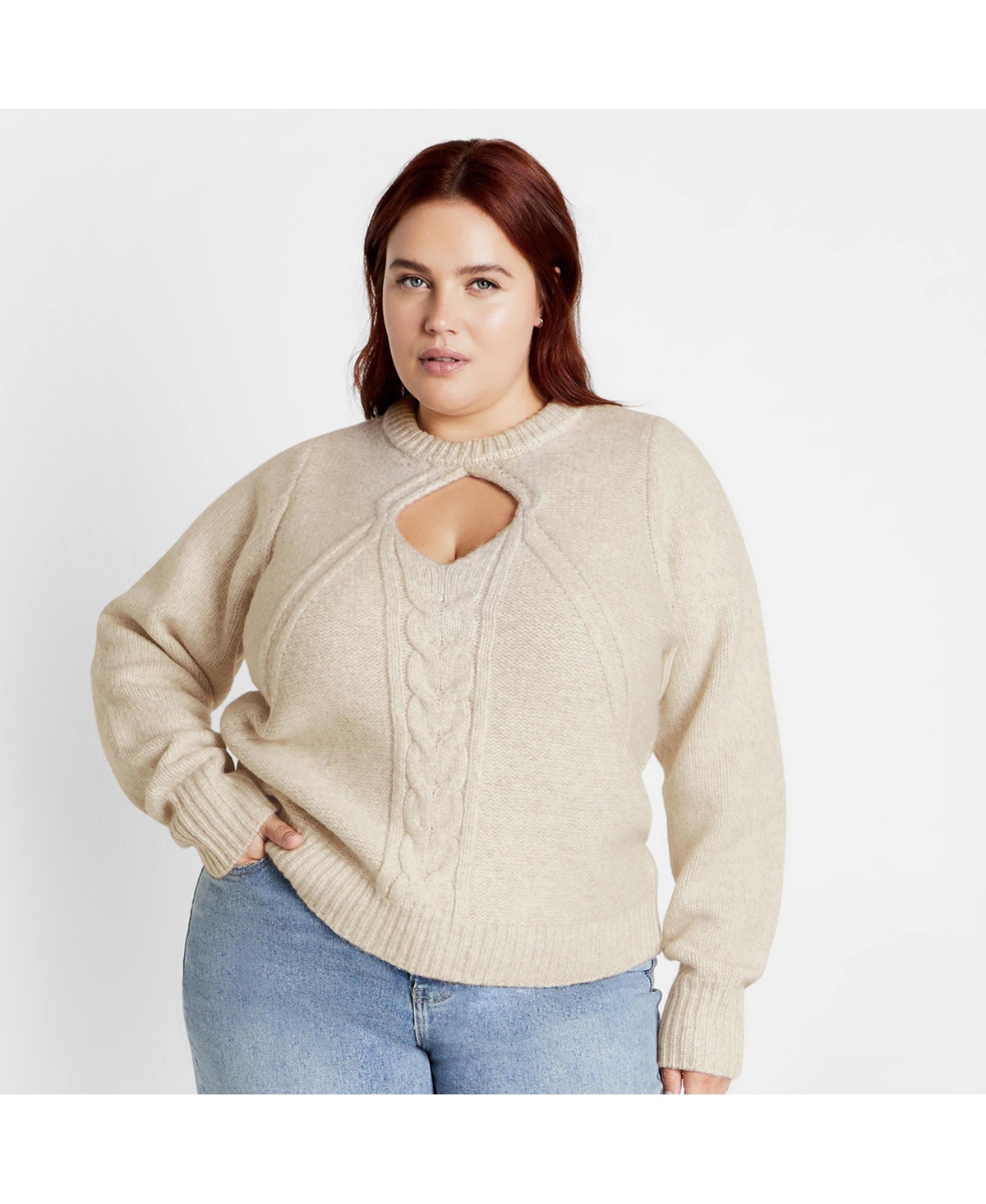 Click here for City Chic Womens Ivy Sweater - Cream prices