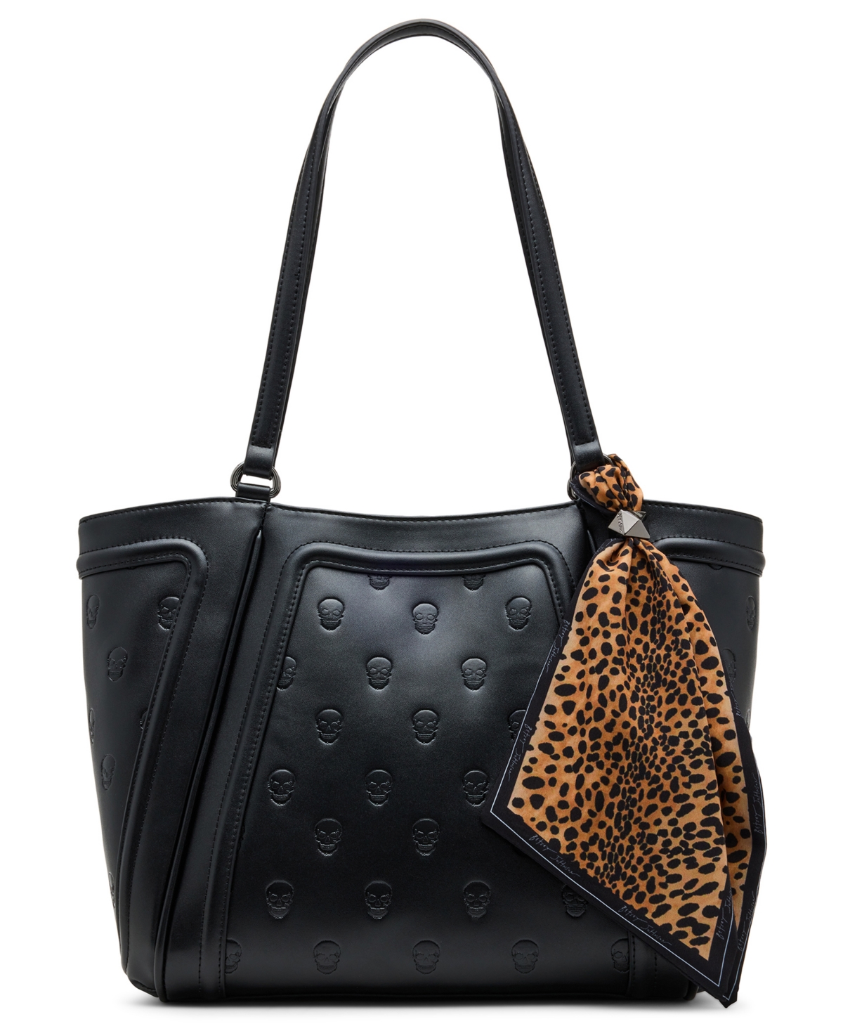 Click here for Betsey Johnson Leopard Embroidered Patch Tote - Bl... prices