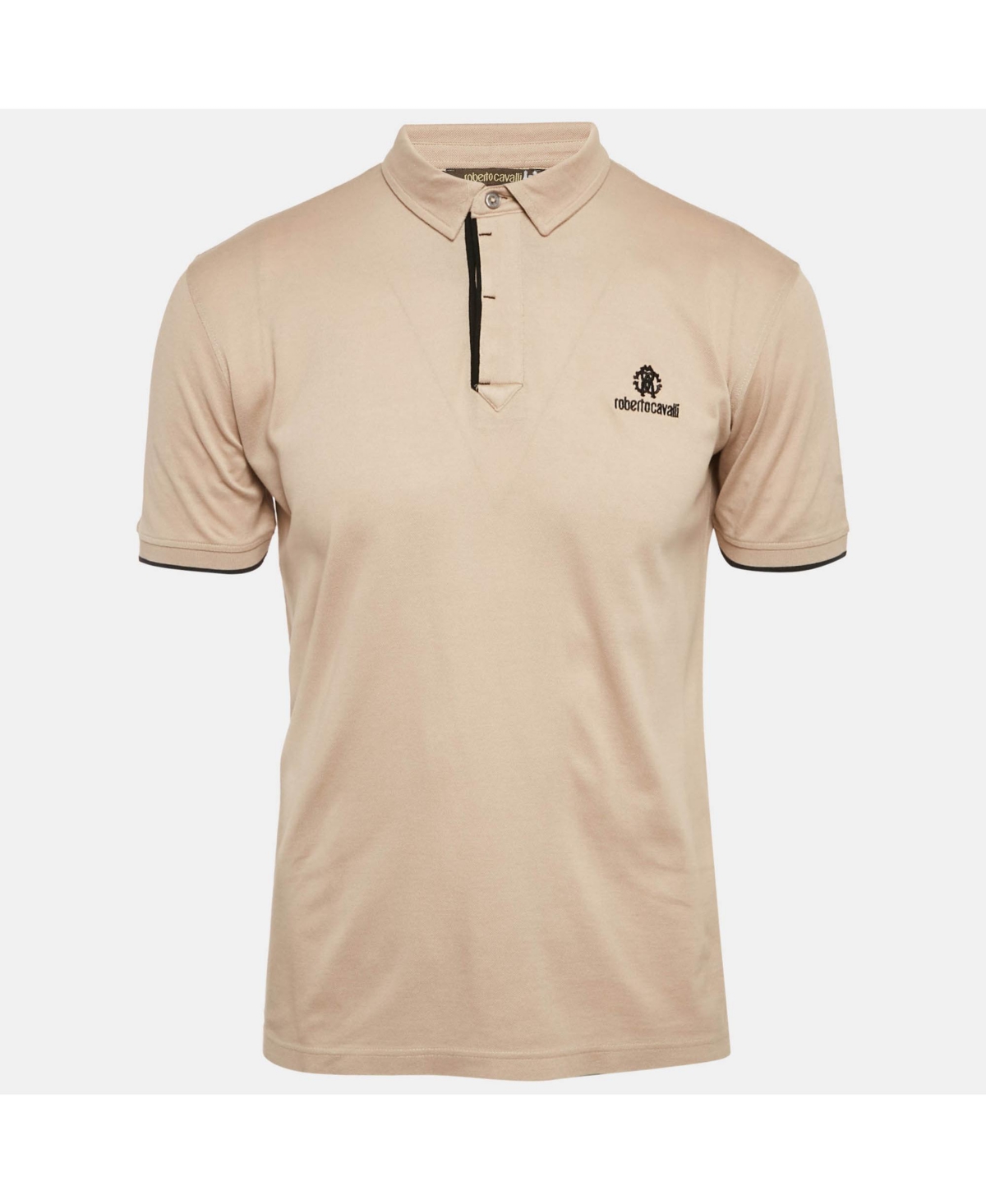 Click here for Pre-Owned Roberto Cavalli Mens Cotton Pique Polo T... prices