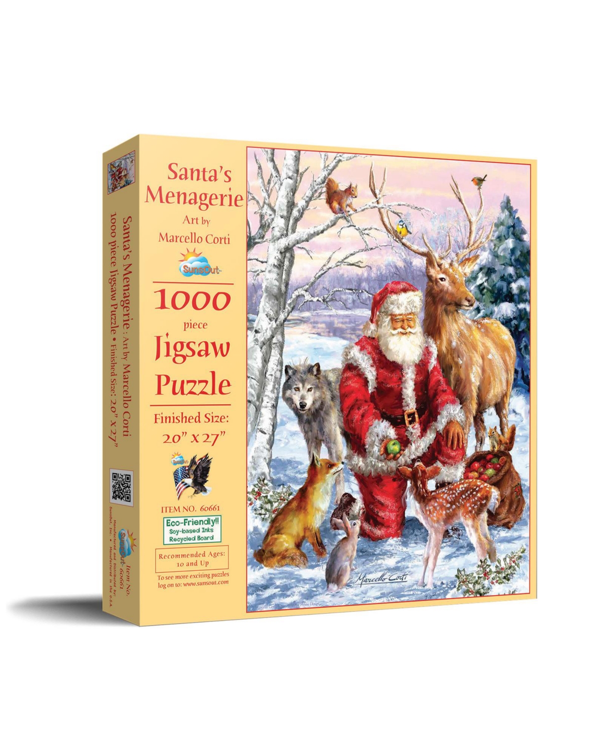 Click here for SunsOut Santas Menagerie 1000 piece Jigsaw Puzzle... prices