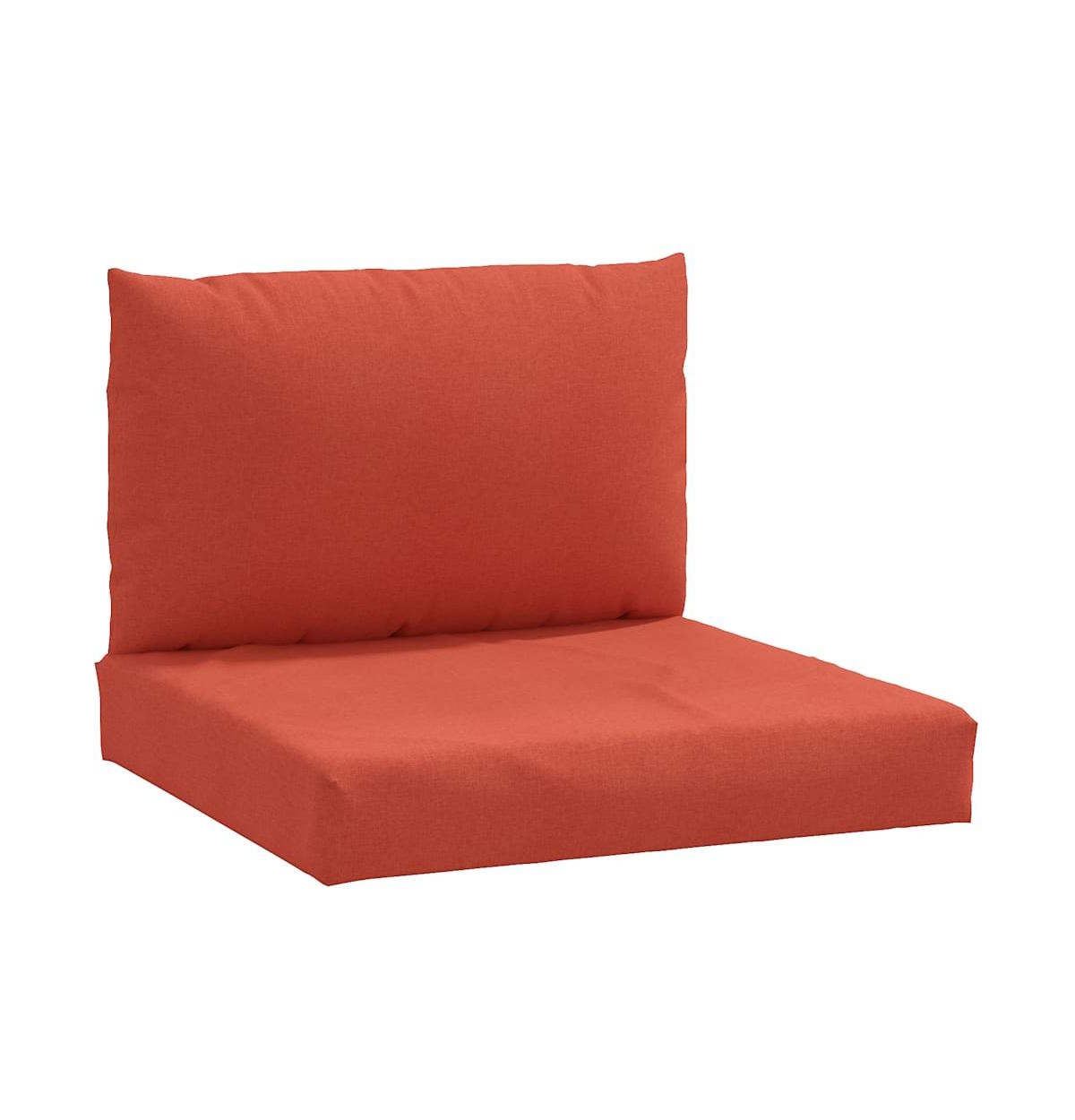 Click here for vidaXL Pallet Cushion Melange Red 100 Polyester Me... prices
