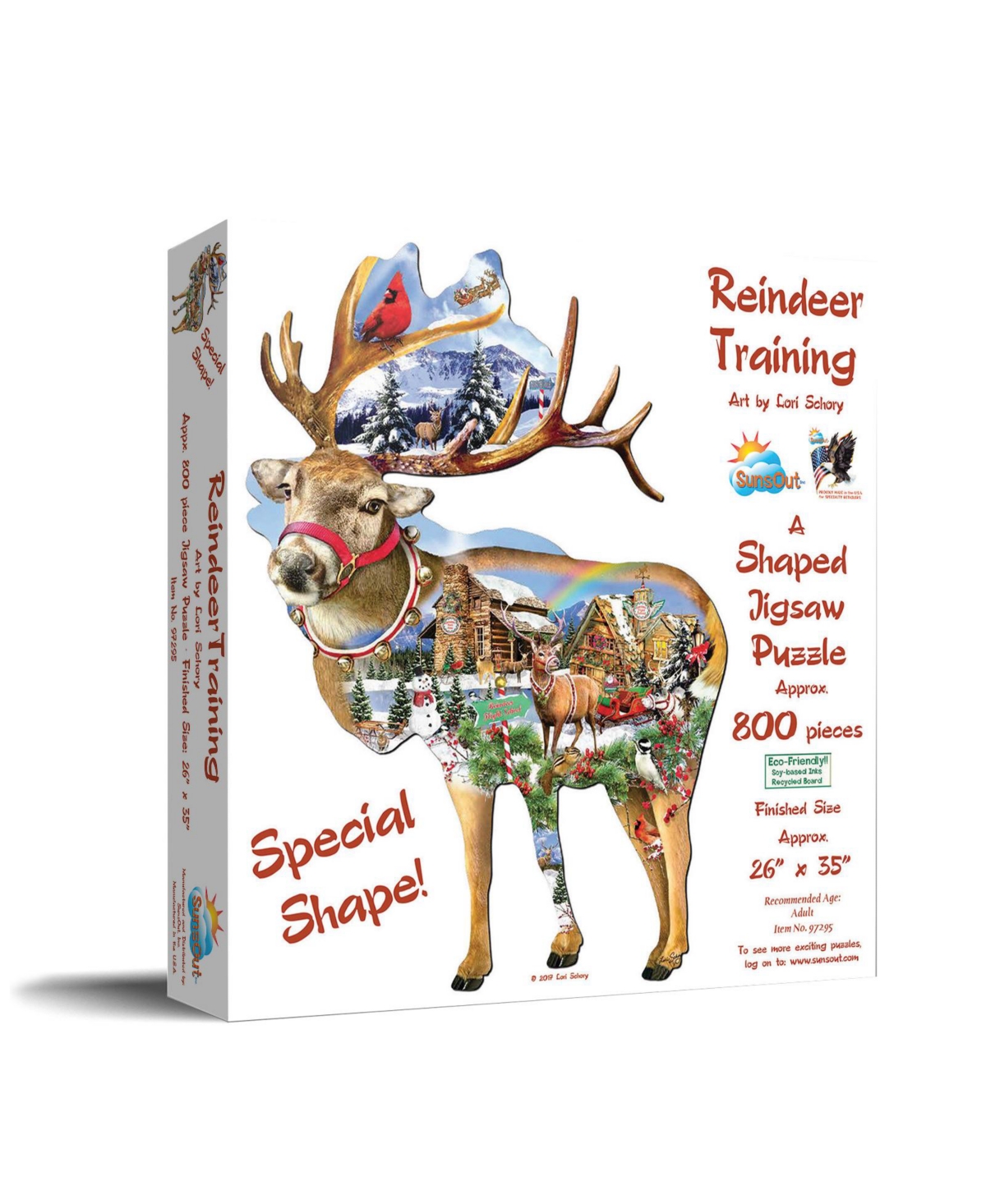 Click here for SunsOut Reindeer Training 800 piece Jigsaw Puzzle... prices