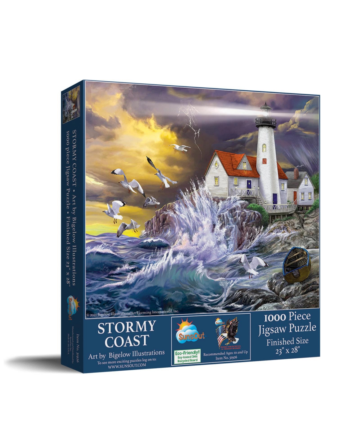 Click here for SunsOut Stormy Coast 1000 piece Jigsaw Puzzle for... prices
