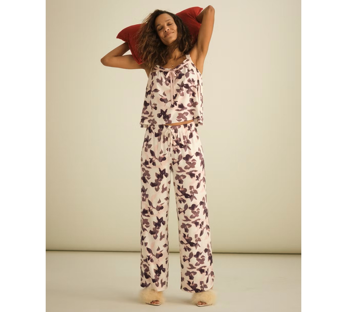 Click here for State of Day Womens 2-Piece Sleeveless Top and Pan... prices