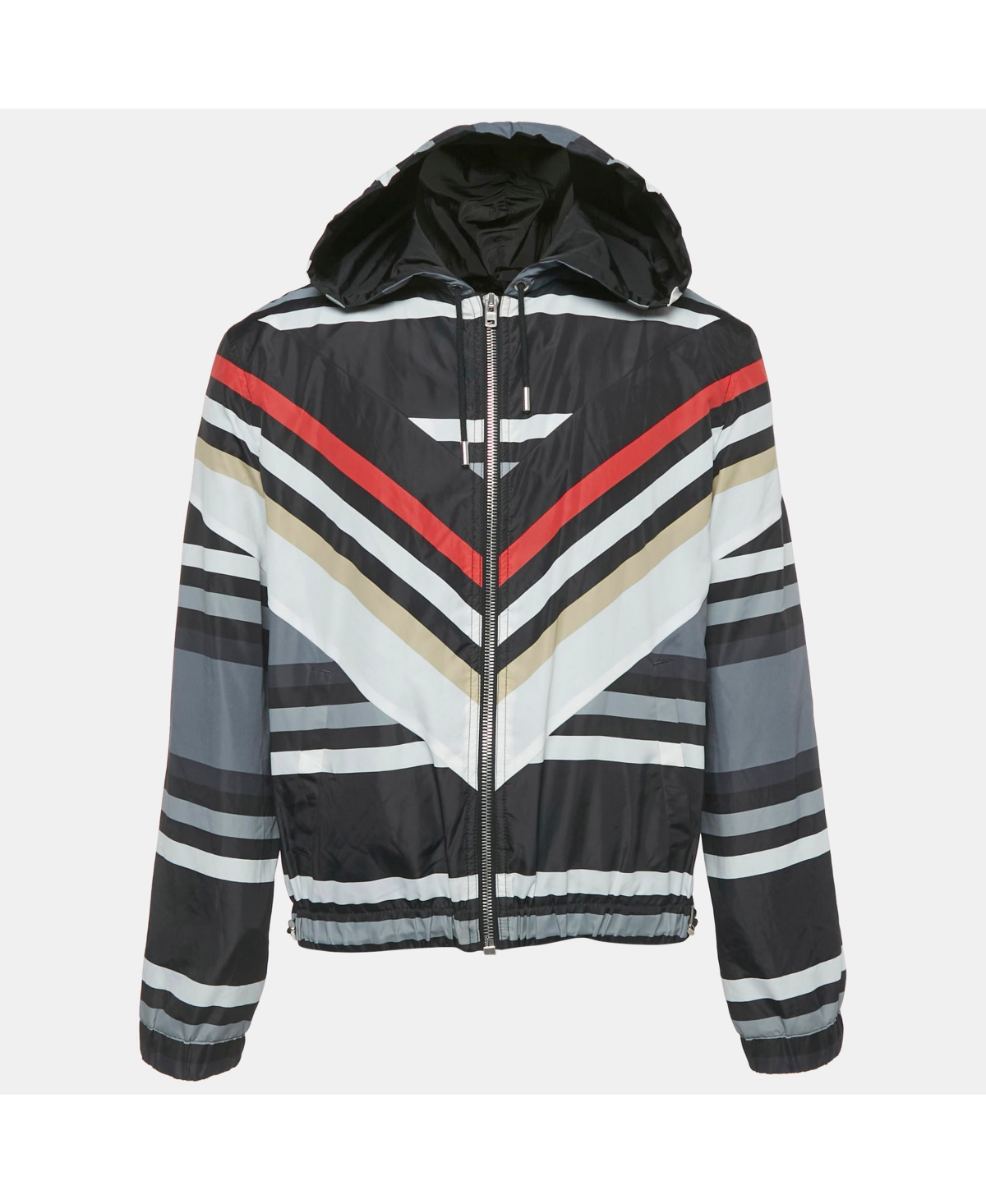 Click here for Pre-Owned Givenchy Mens Black Chevron Print Nylon... prices