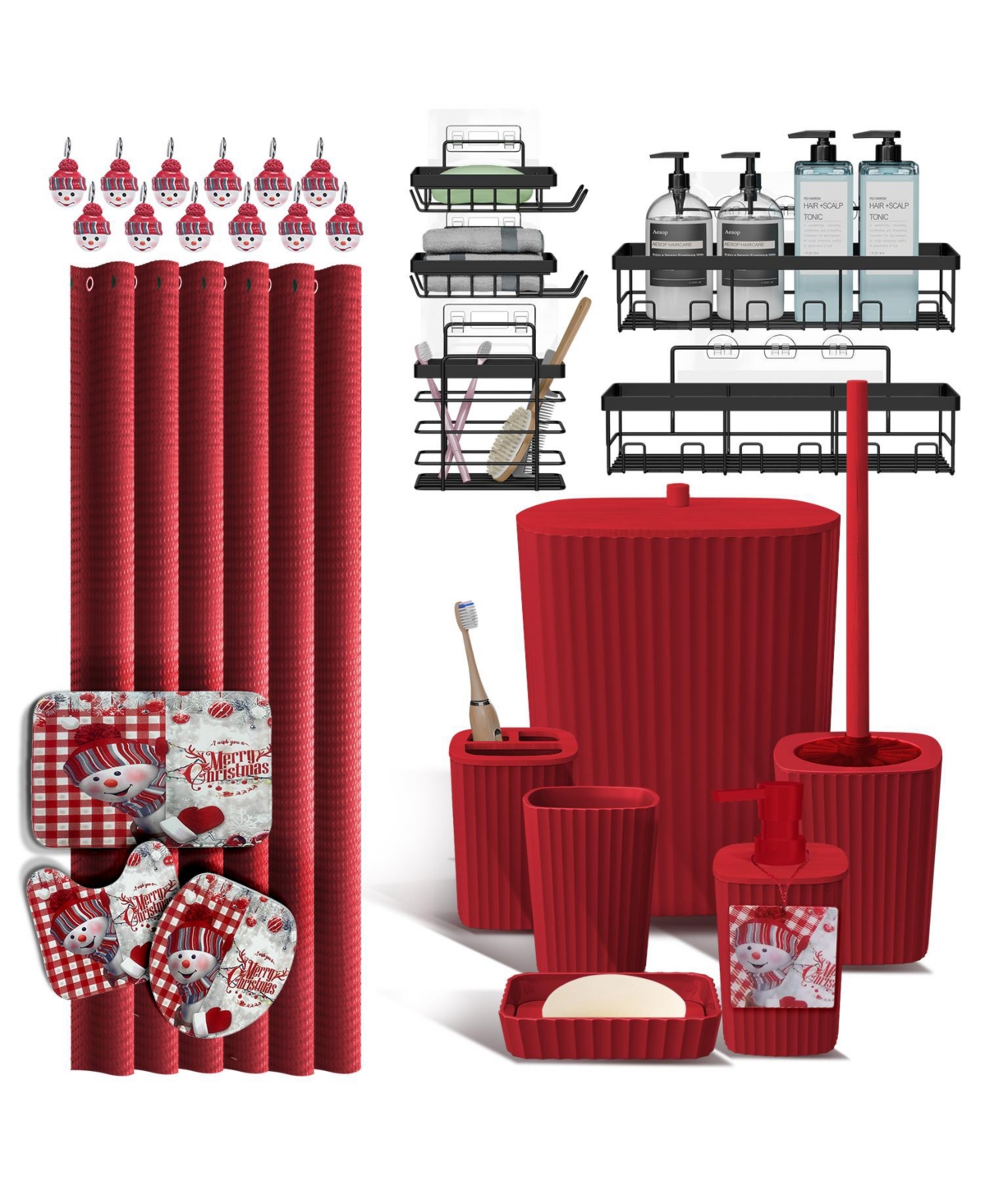 Click here for Clara Clark Complete Holiday Bathroom Decor & Acce... prices