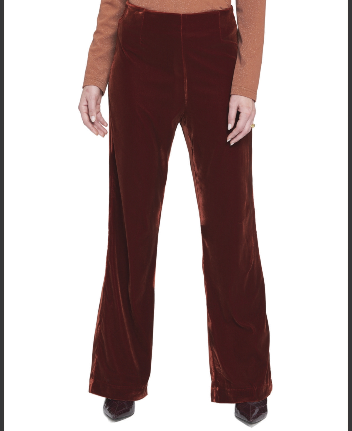 Click here for Elle Collection Womens Velvet Suit Trousers Wide-L... prices