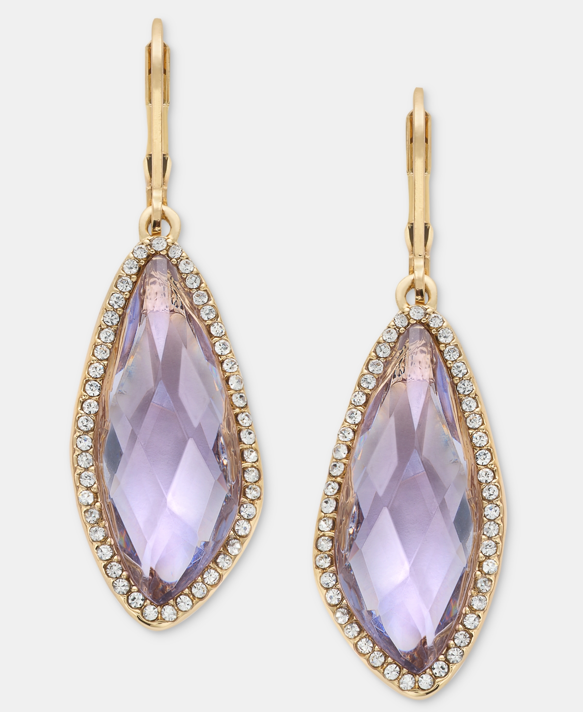 Click here for lonna & lilly Gold-Tone Stone & Pave Halo Drop Ear... prices