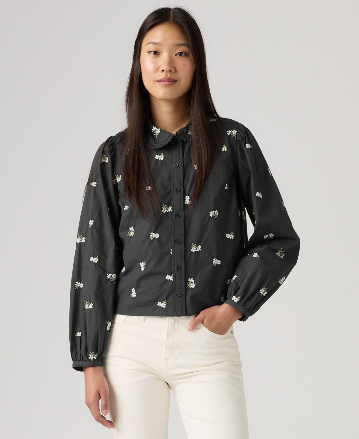 Click here for Levis Juniors Calista Collared Button-Up Shirt - P... prices