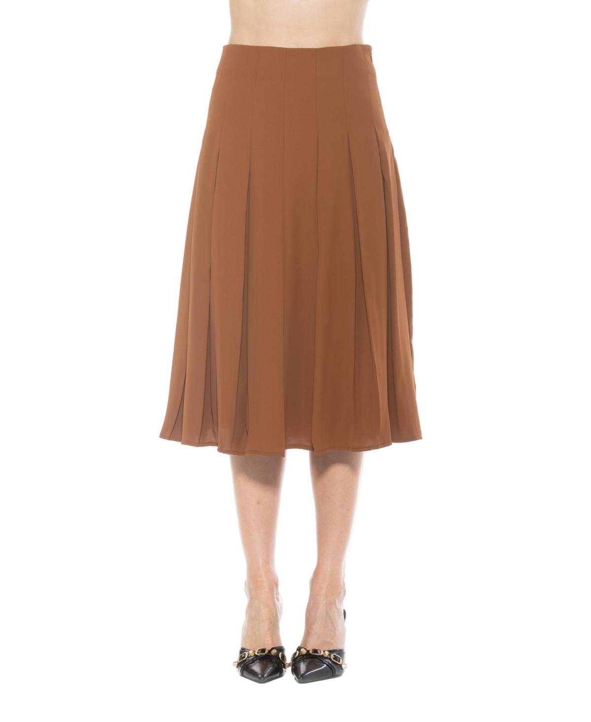 Click here for Alexia Admor Womens Shilo Midi Length Pleated Skir... prices