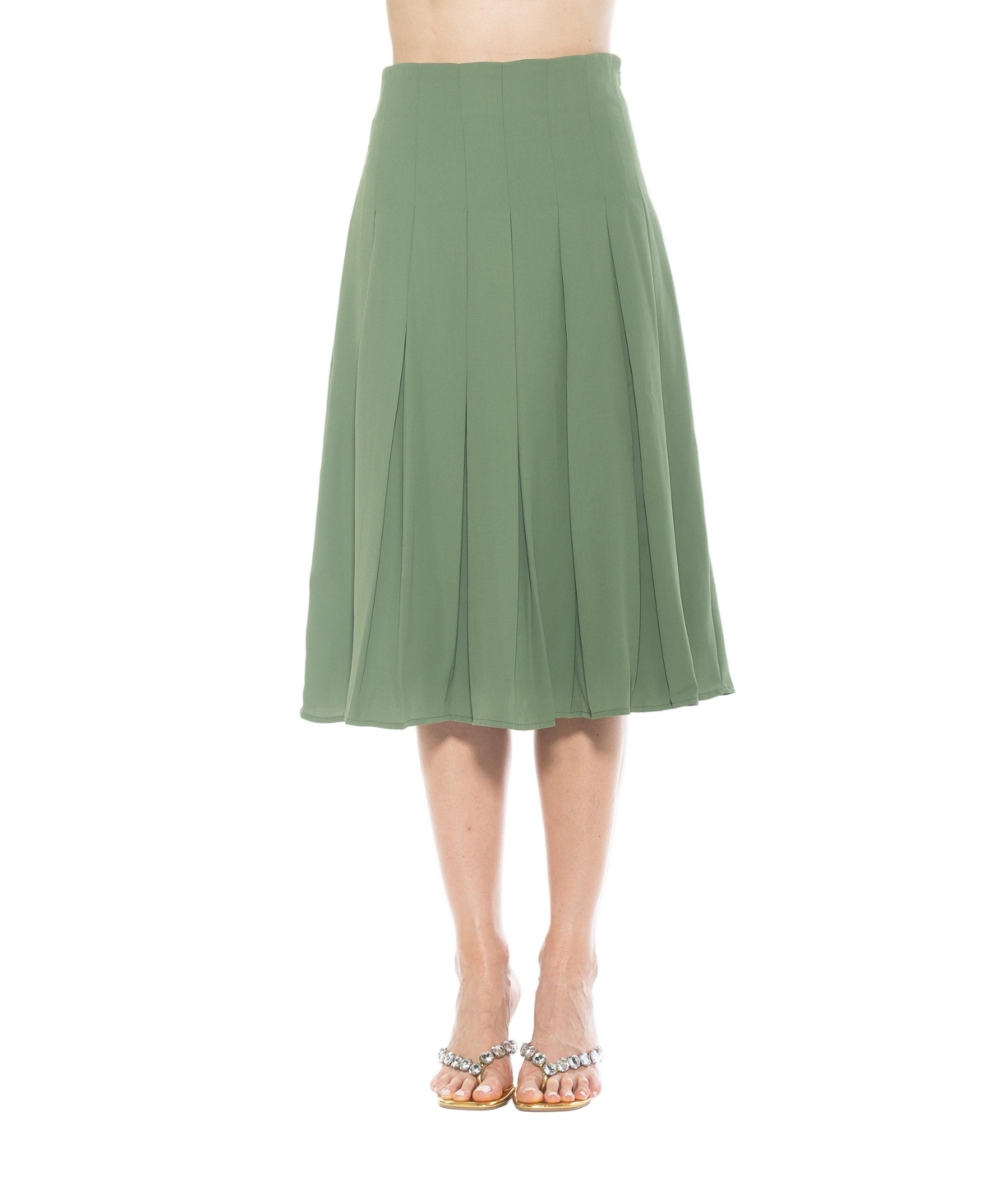 Click here for Alexia Admor Womens Shilo Midi Length Pleated Skir... prices