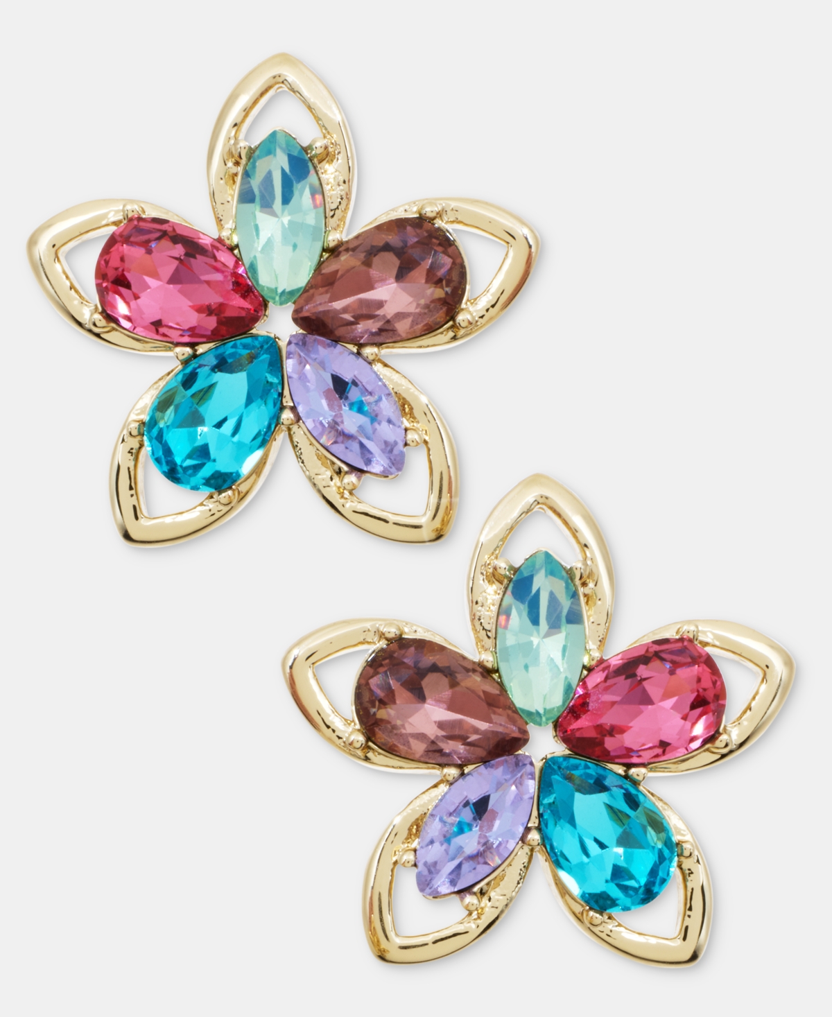 Click here for Karl Lagerfeld Paris Multicolor Crystal Flower Stu... prices