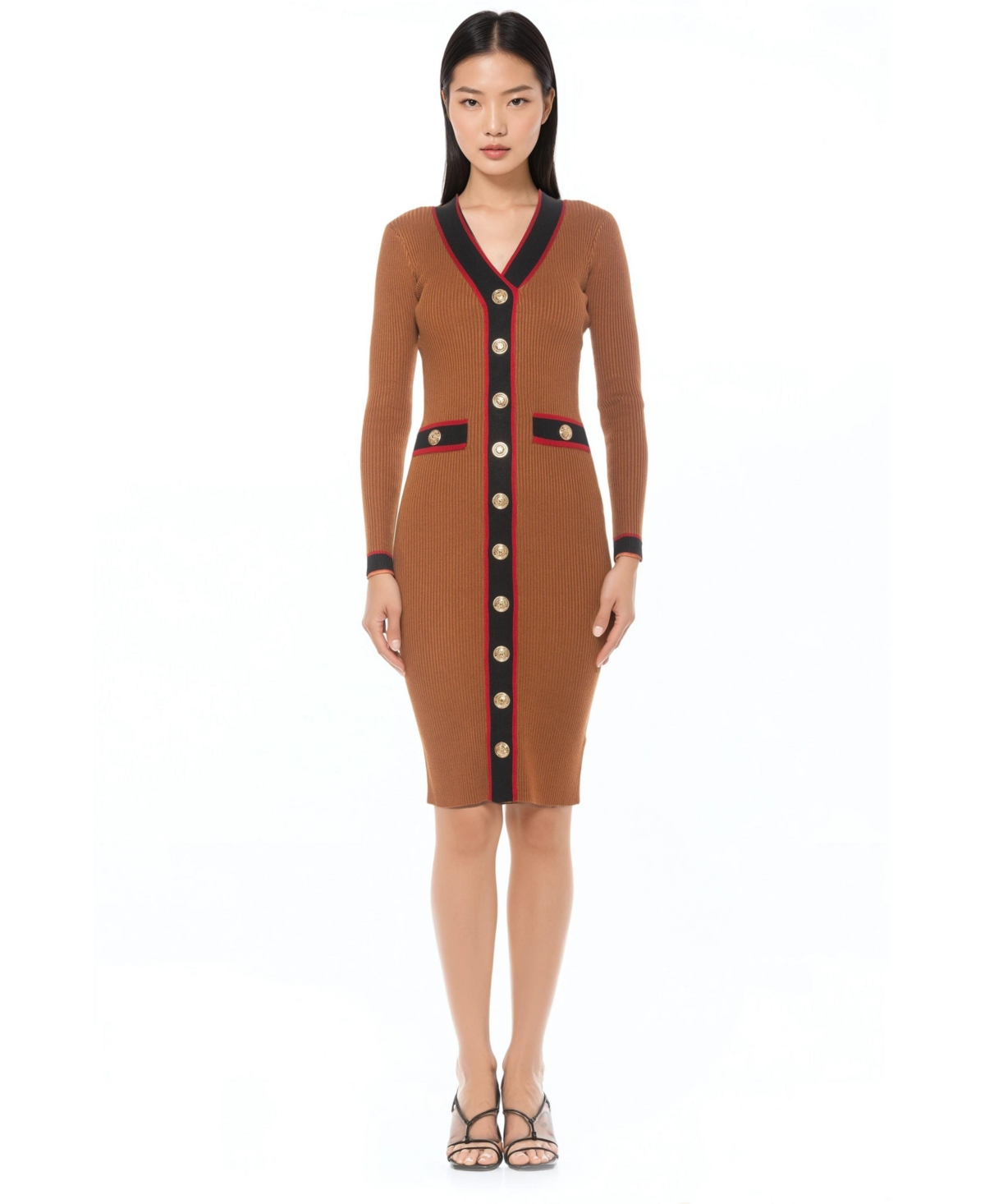 Click here for Alexia Admor Womens Janet Dress - Camel prices