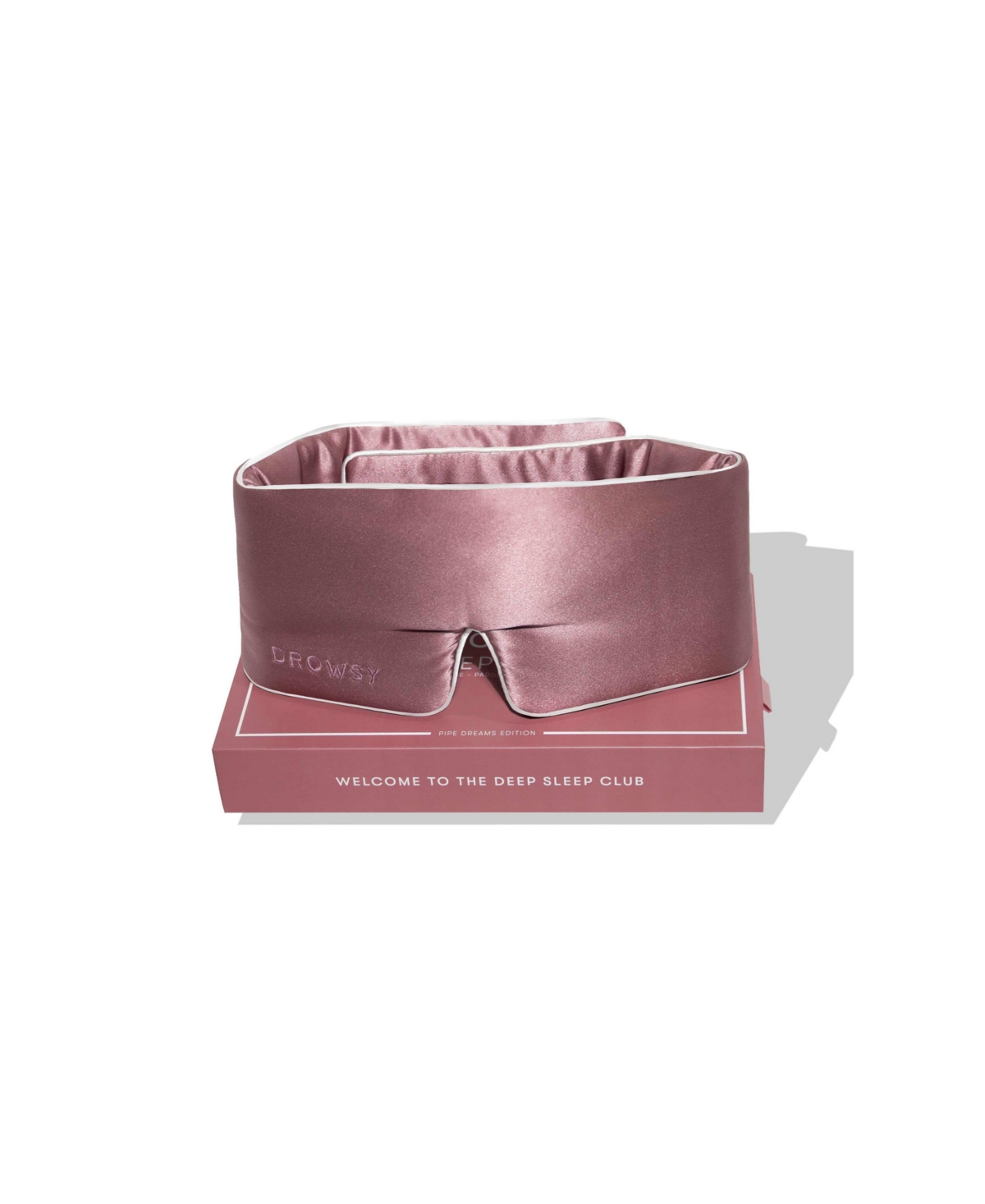 Click here for Drowsy Pipe Dreams Silk Eye Mask - Dark Pink prices