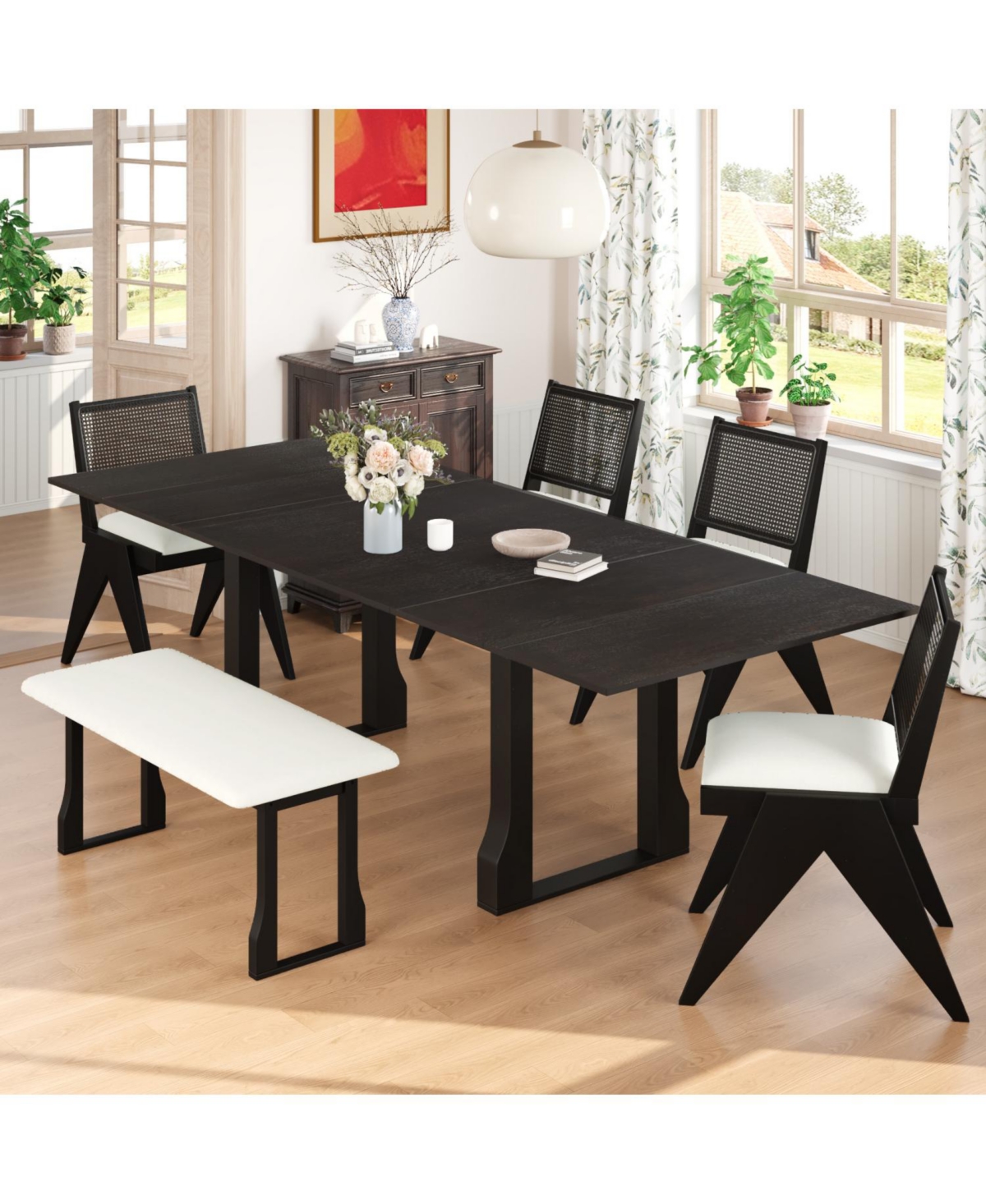 Click here for Streamdale Contemporary Dining Set Extendable Tabl... prices