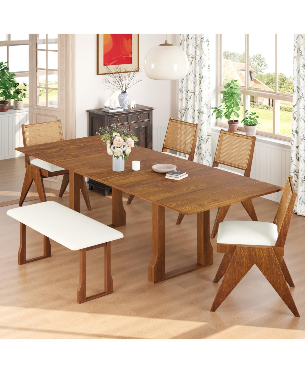 Click here for Streamdale Contemporary Dining Set Extendable Tabl... prices