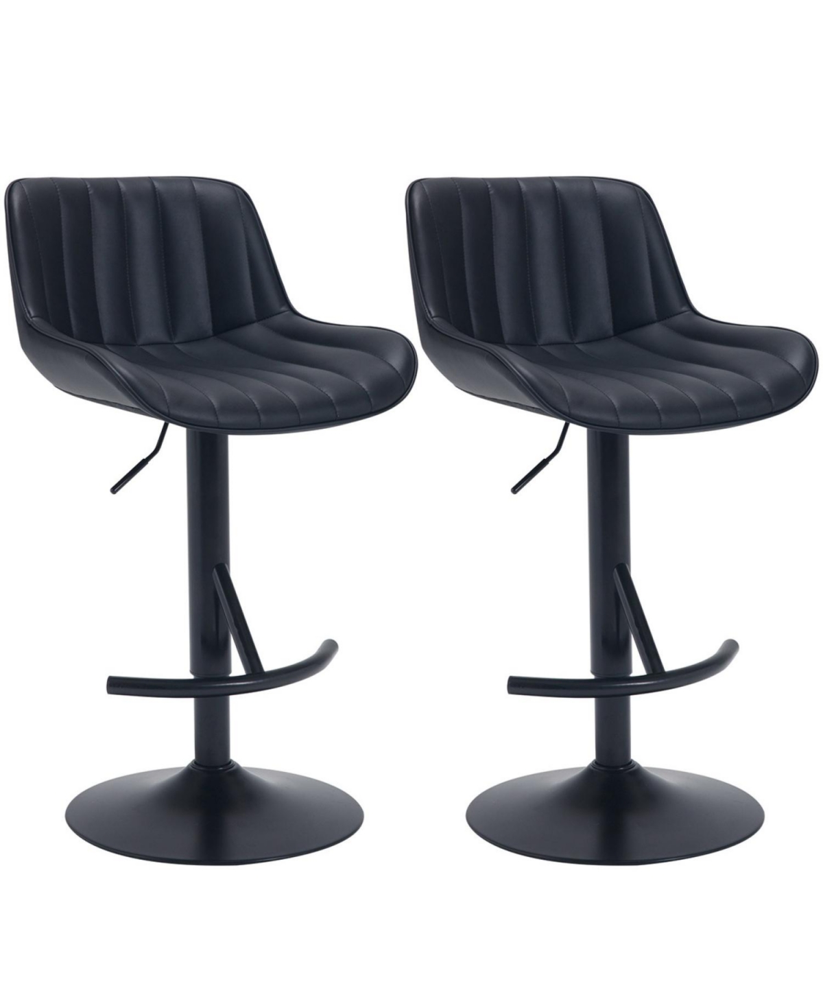 Click here for Streamdale Furniture Luxury Swivel Bar Stools - Bl... prices