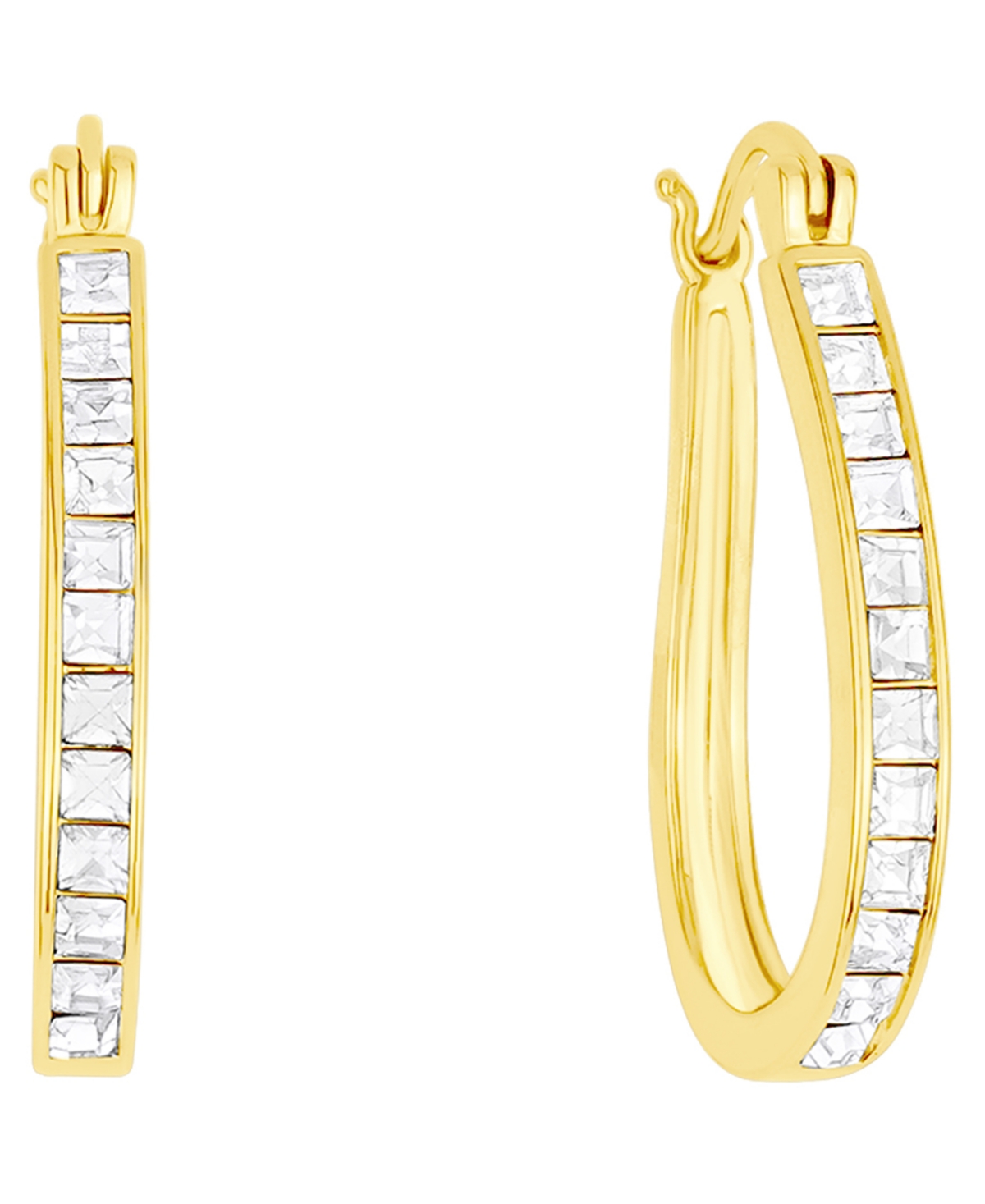 Click here for And Now This Crystal Oblong 18k Gold-Plated Brass... prices