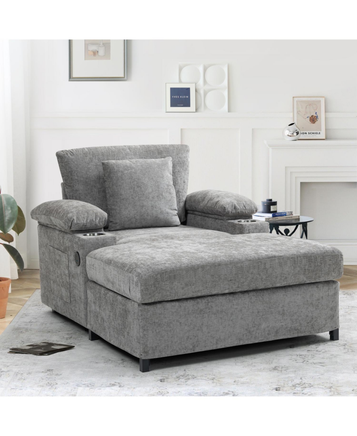 Click here for Streamdale Furniture Oversized Chenille Chair with... prices