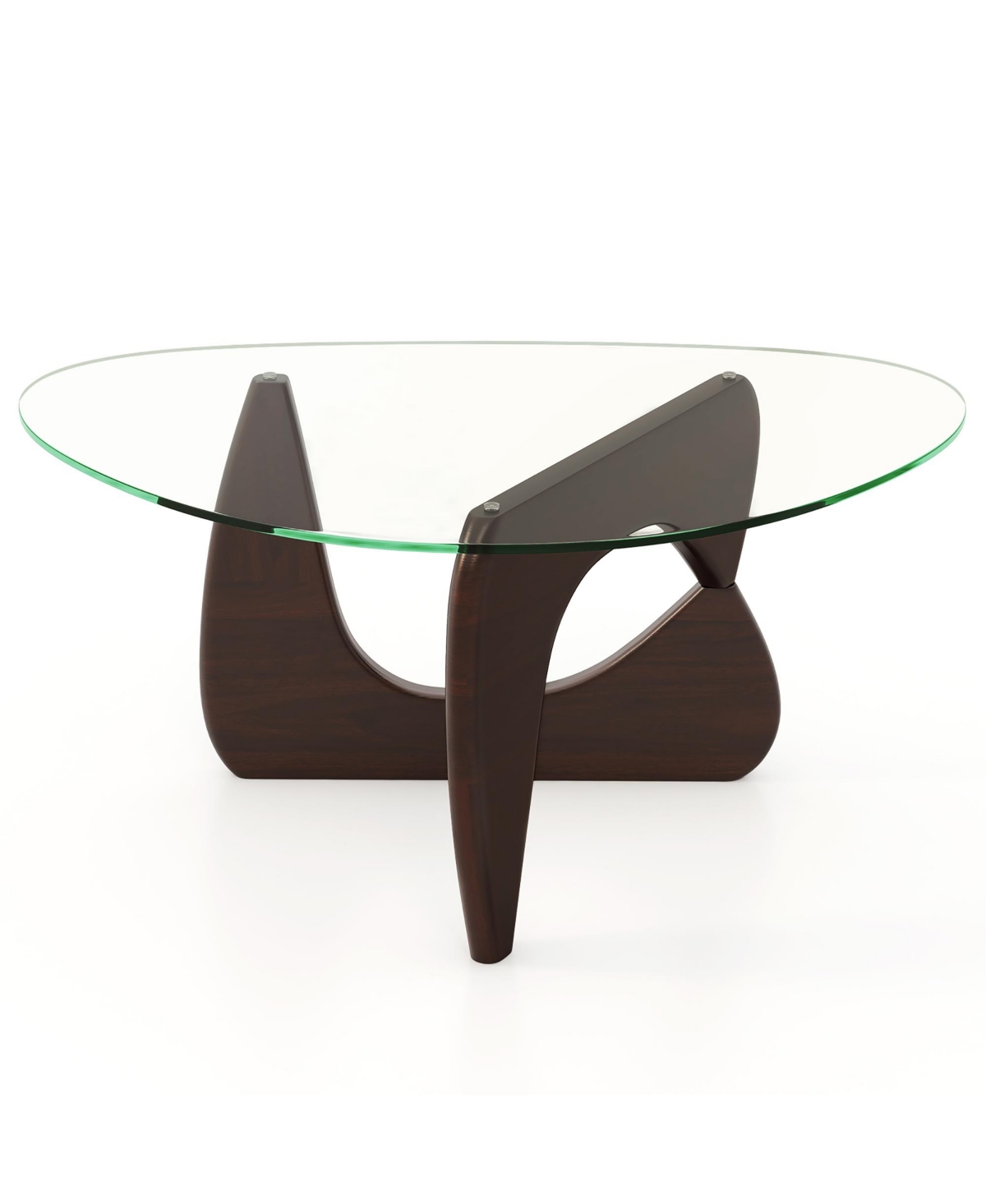 Click here for Gymax Triangle Coffee Table w/ Tempered Glass Top... prices
