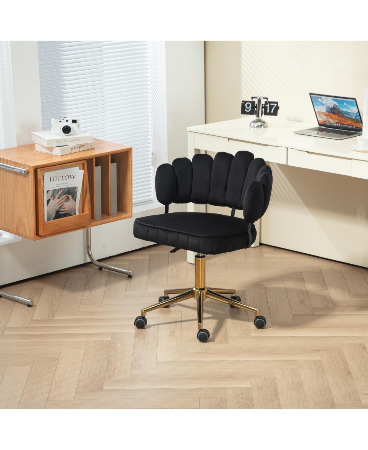 Click here for Streamdale Furniture Velvet Office Chair  Adjustab... prices