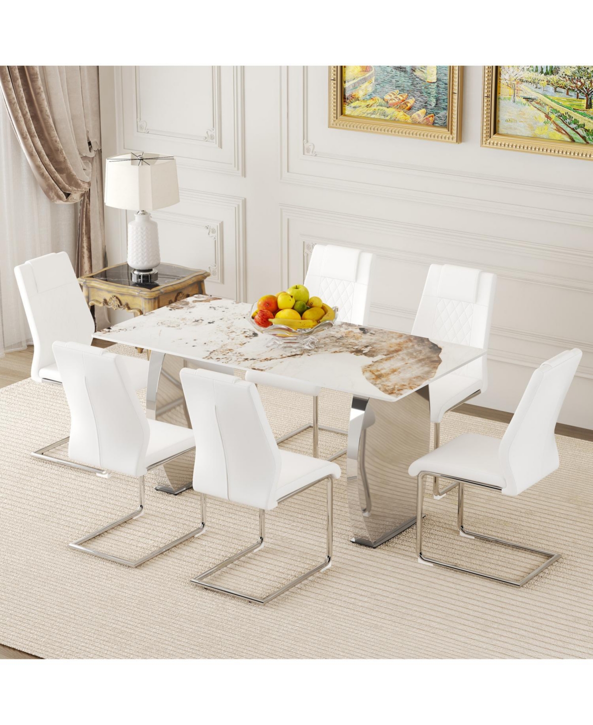 Click here for Streamdale Furniture Pandora Sintered Stone Dining... prices