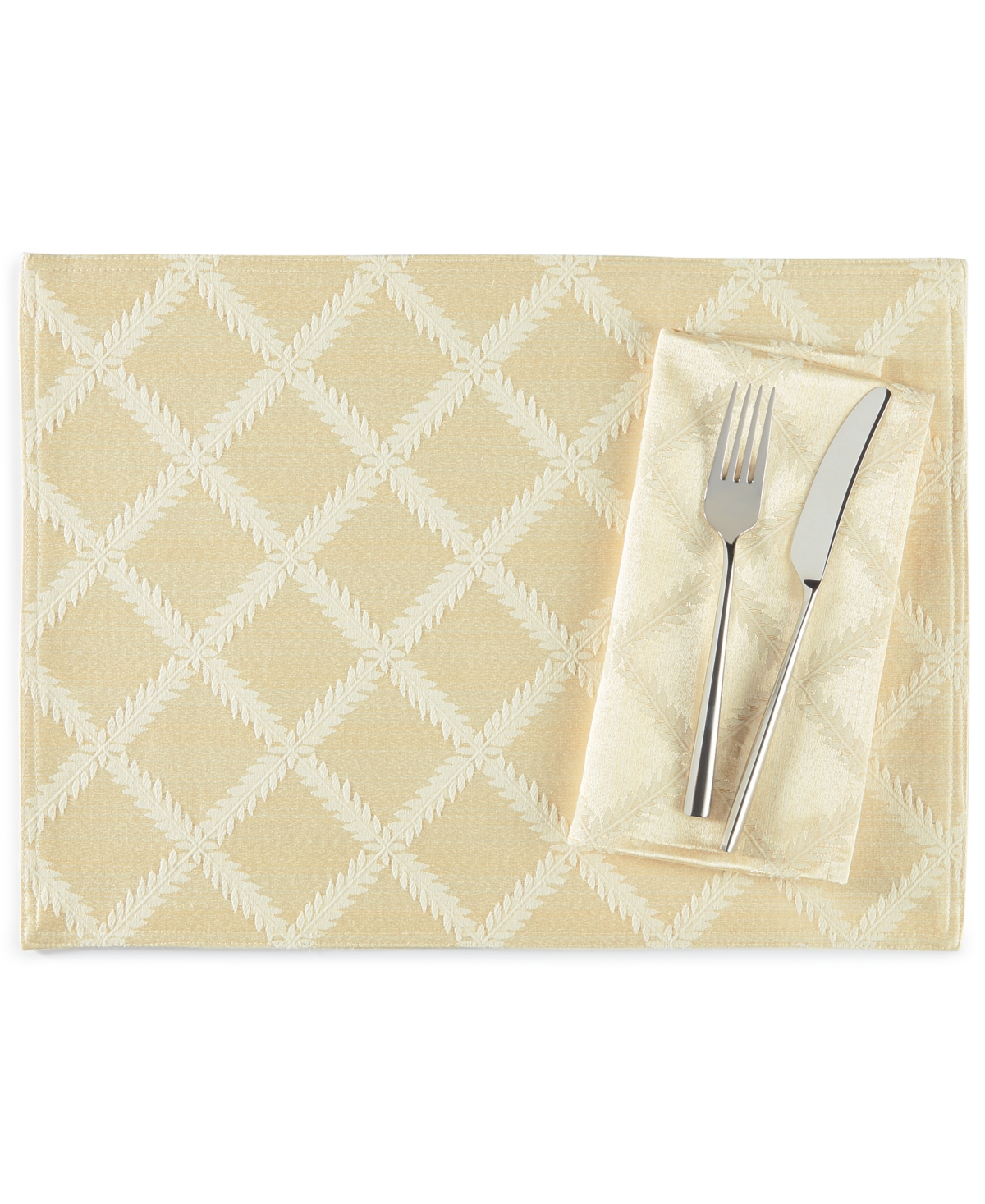 Click here for Lenox Laurel Leaf 19 x 13 Ivory Placemat - Ivory prices