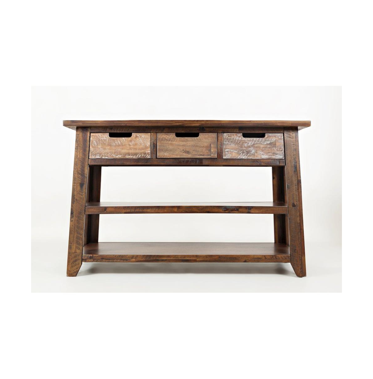 Jofran Painted Canyon Rustic Solid Acacia 50" Sofa Table