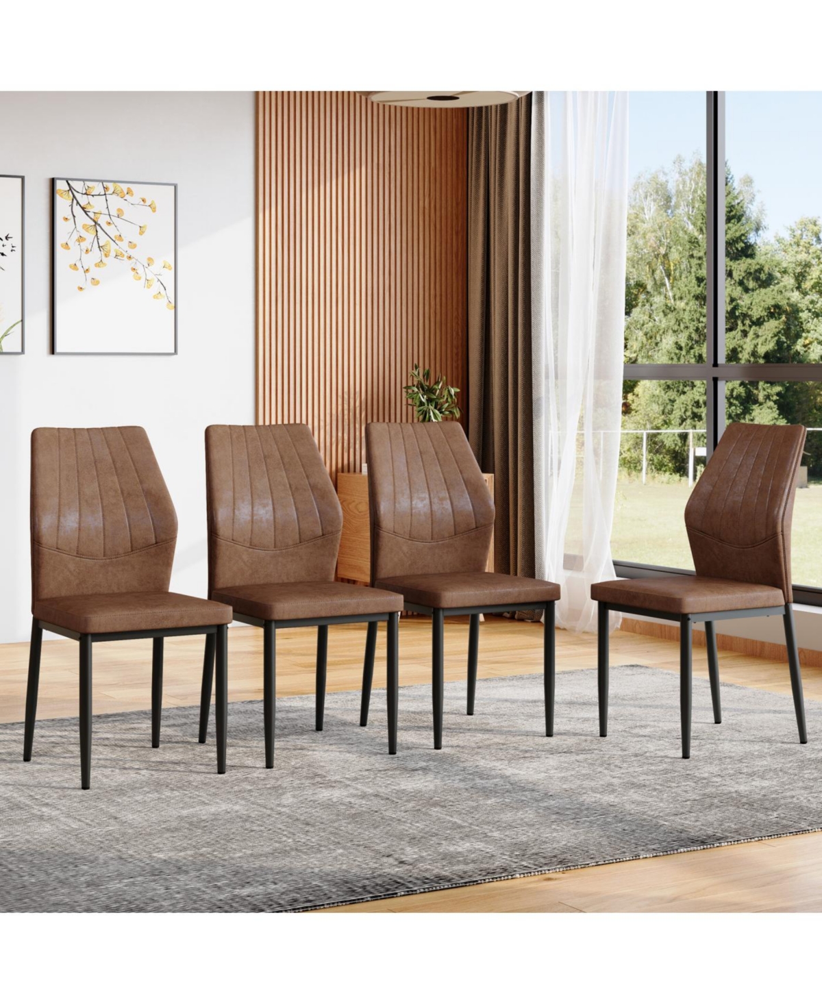 Click here for Streamdale Furniture Set of 4 Dining Chairs  Shell... prices