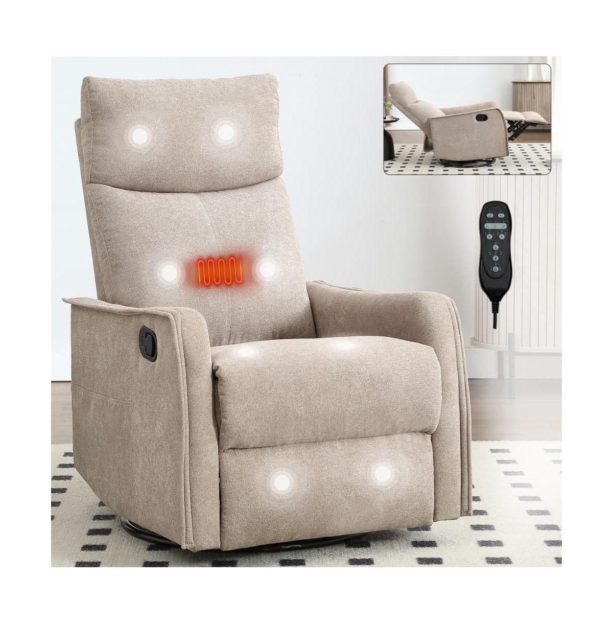 Click here for Maison Boucle Massage Recliner Chair with Heat and... prices