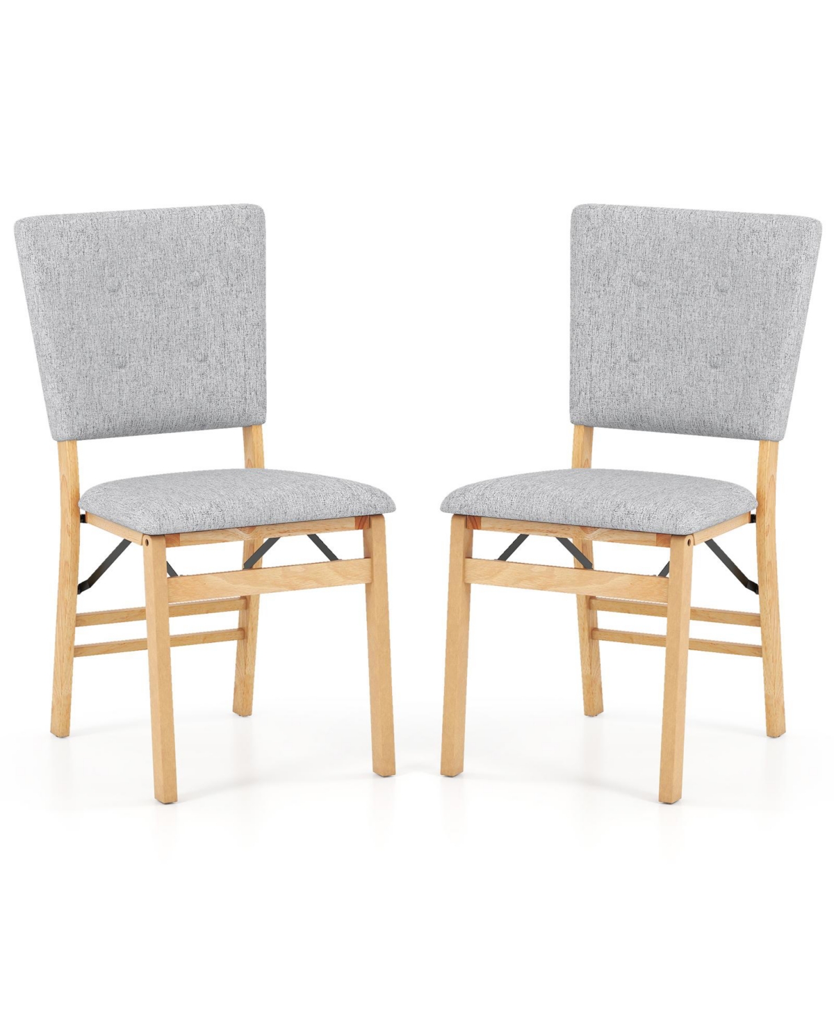 Click here for Gymax Foldable Dining Chair Set of 2 w/Padded Seat... prices