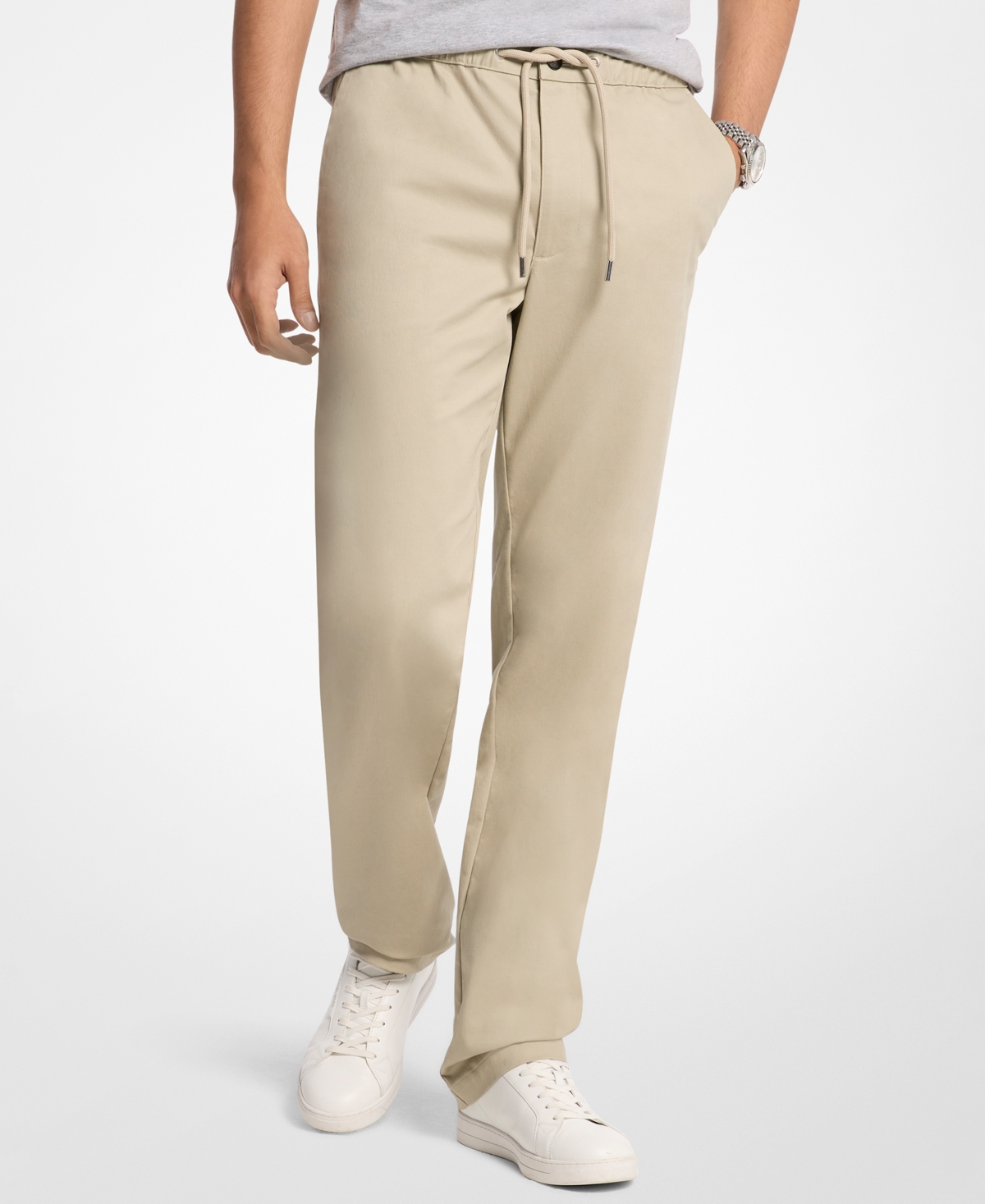 Click here for Michael Kors Mens Pull-On Regular-Fit Pants - Ston... prices