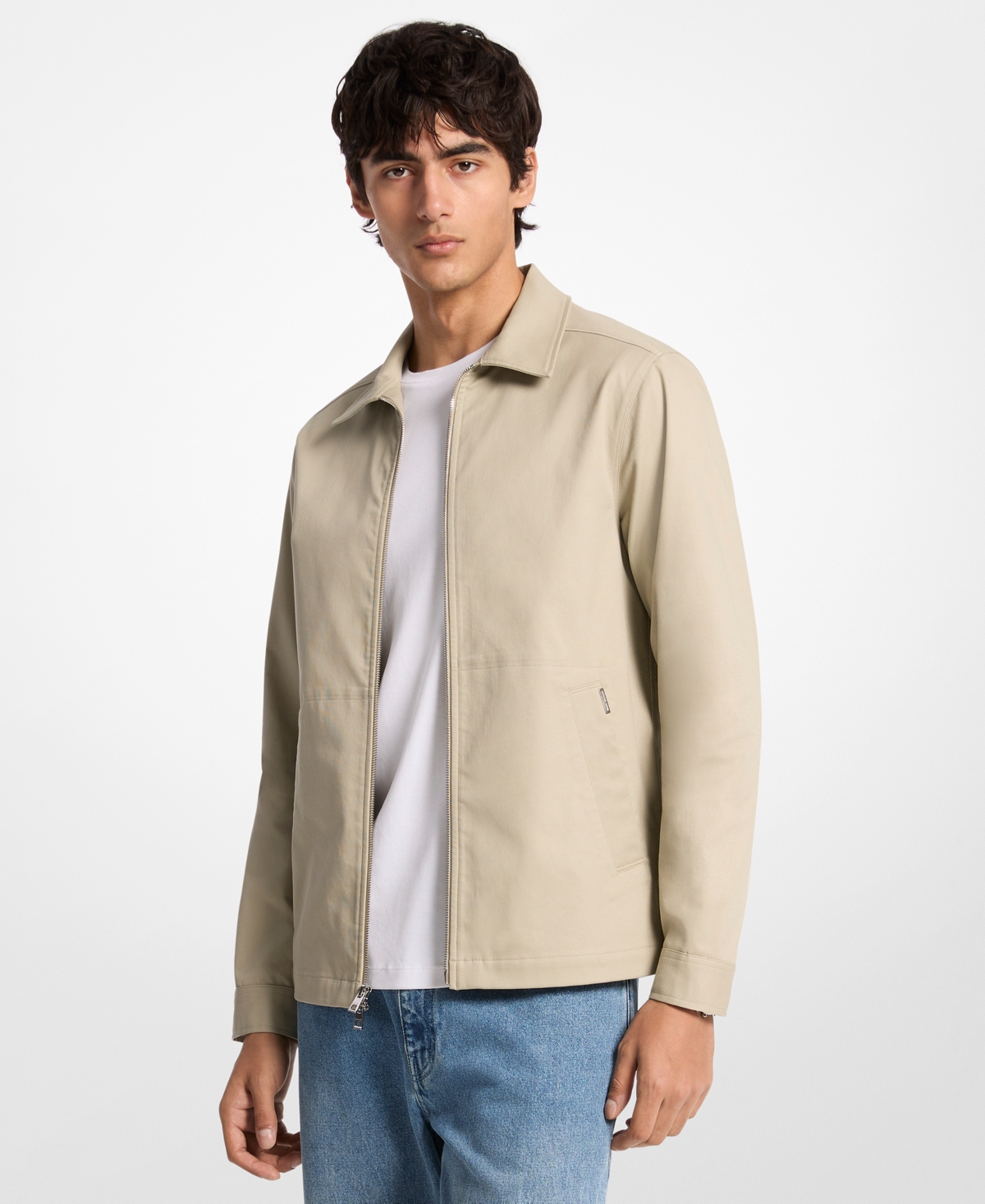 Click here for Michael Kors Mens Bedford Zip-Up Jacket - Stone prices