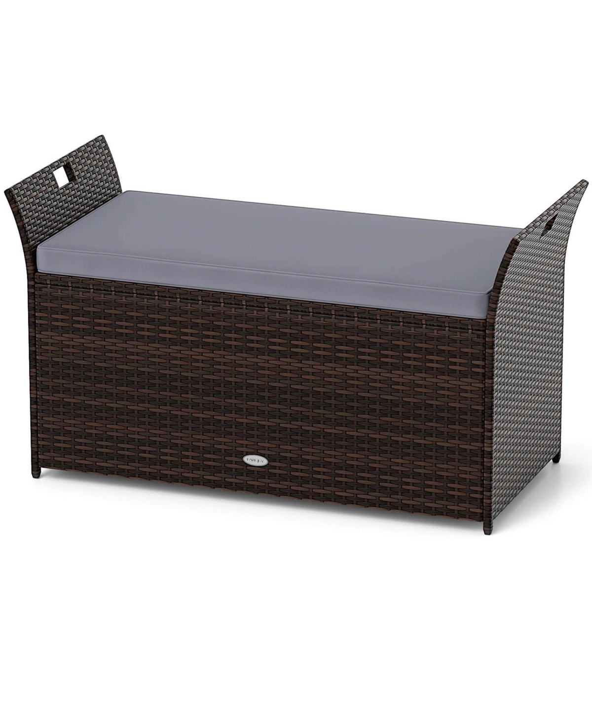 Click here for Costway Outdoor Bench with Hand-woven Pe Rattan Wi... prices