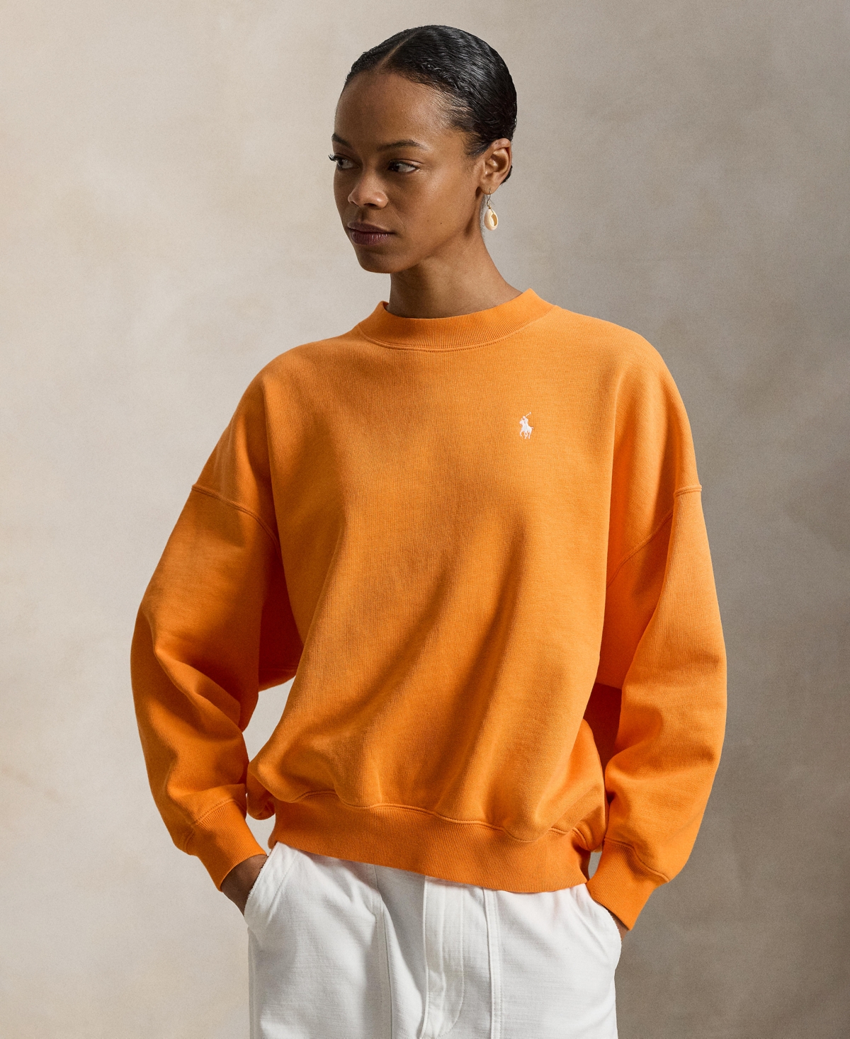 Click here for Polo Ralph Lauren Womens Oversized Back-Logo Crewn... prices