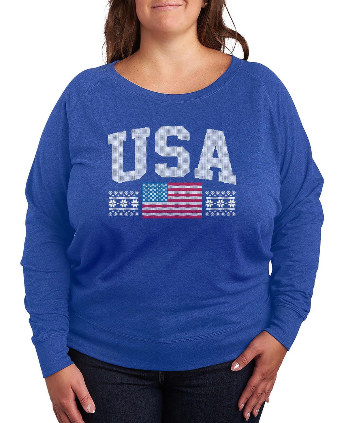 Click here for Hybrid Apparel Plus Size Usa Sport Word Art Long P... prices