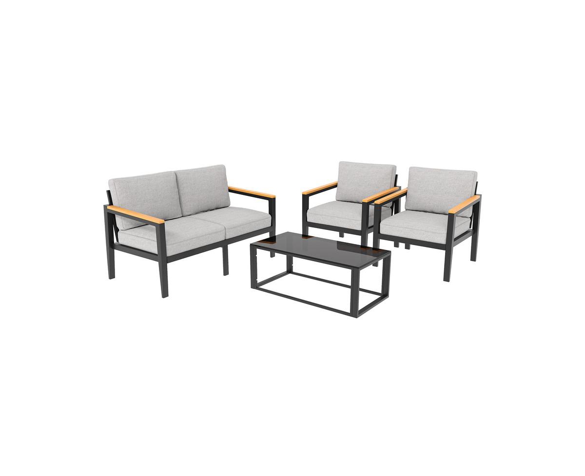 Click here for gaomon Outdoor Aluminum Furniture Set 4 Piece Pati... prices