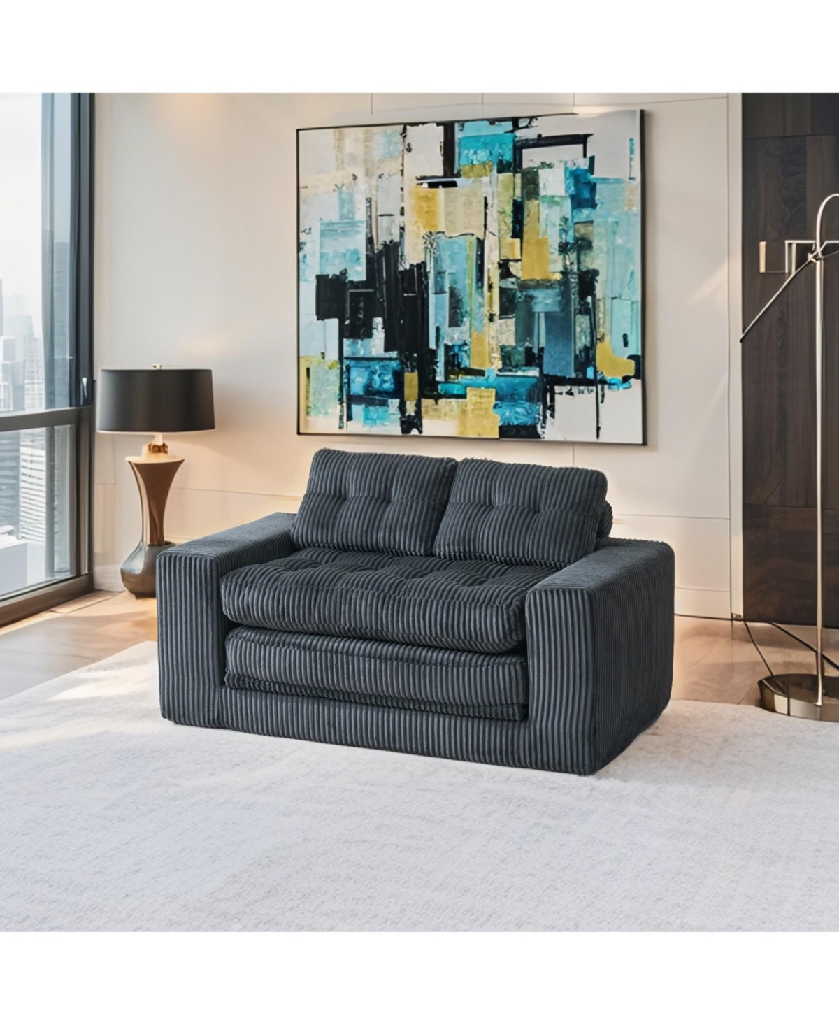 Click here for Streamdale Furniture Loveseat Sofa Bed with Memory... prices