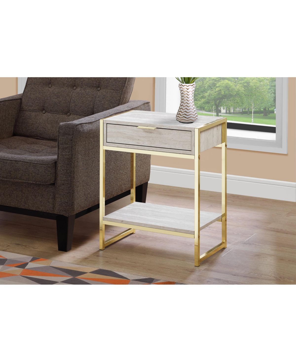 Click here for Lovmor Accent Table  Side  End  Nightstand  Lamp... prices
