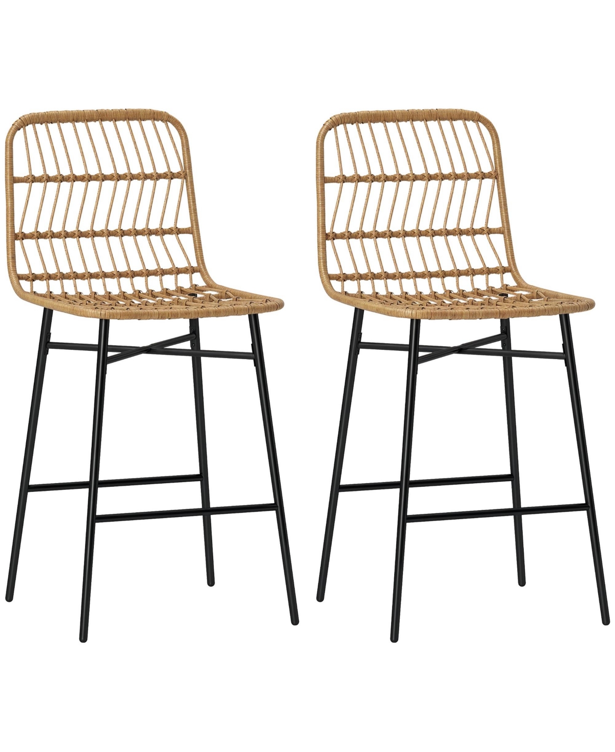 Click here for Homcom Rat Counter Height Bar Stools Set of 2 Bars... prices
