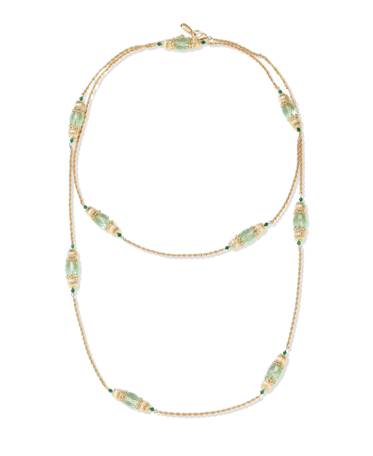 Click here for Retro Chic Nut Fairy Necklace - Green  gold prices