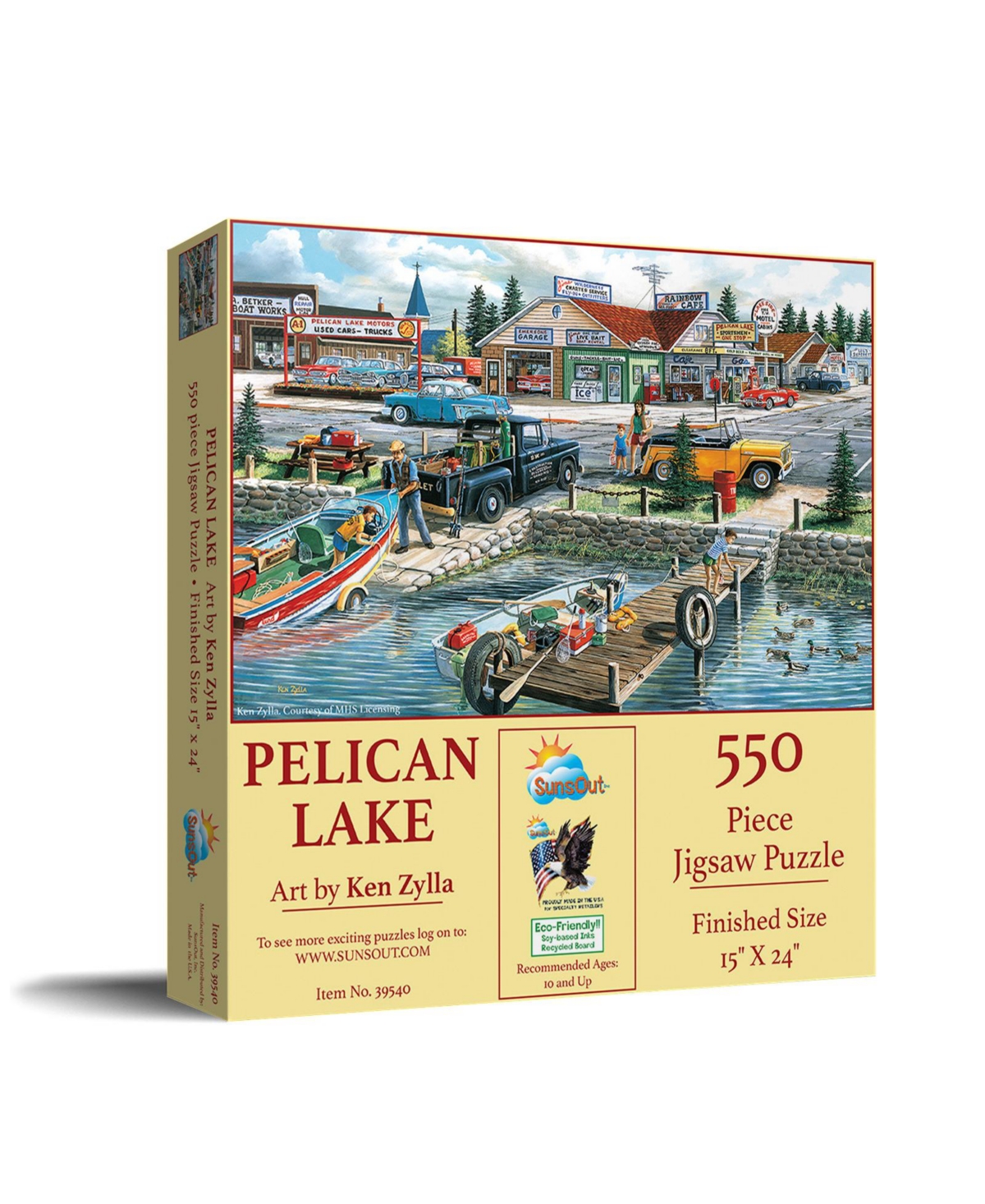 Click here for SunsOut Pelican Lake 550 piece Jigsaw Puzzle for A... prices